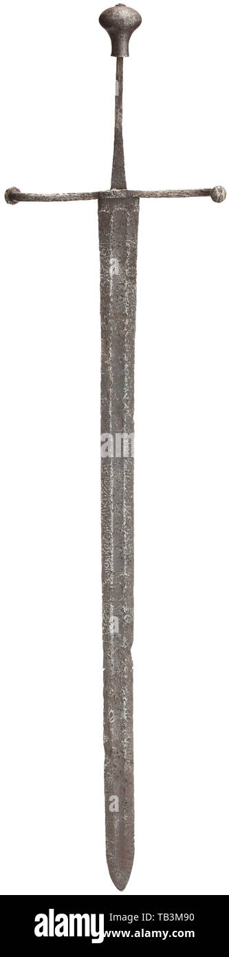 A sword in the style of 1500 assembled from old parts, Double-edged ...