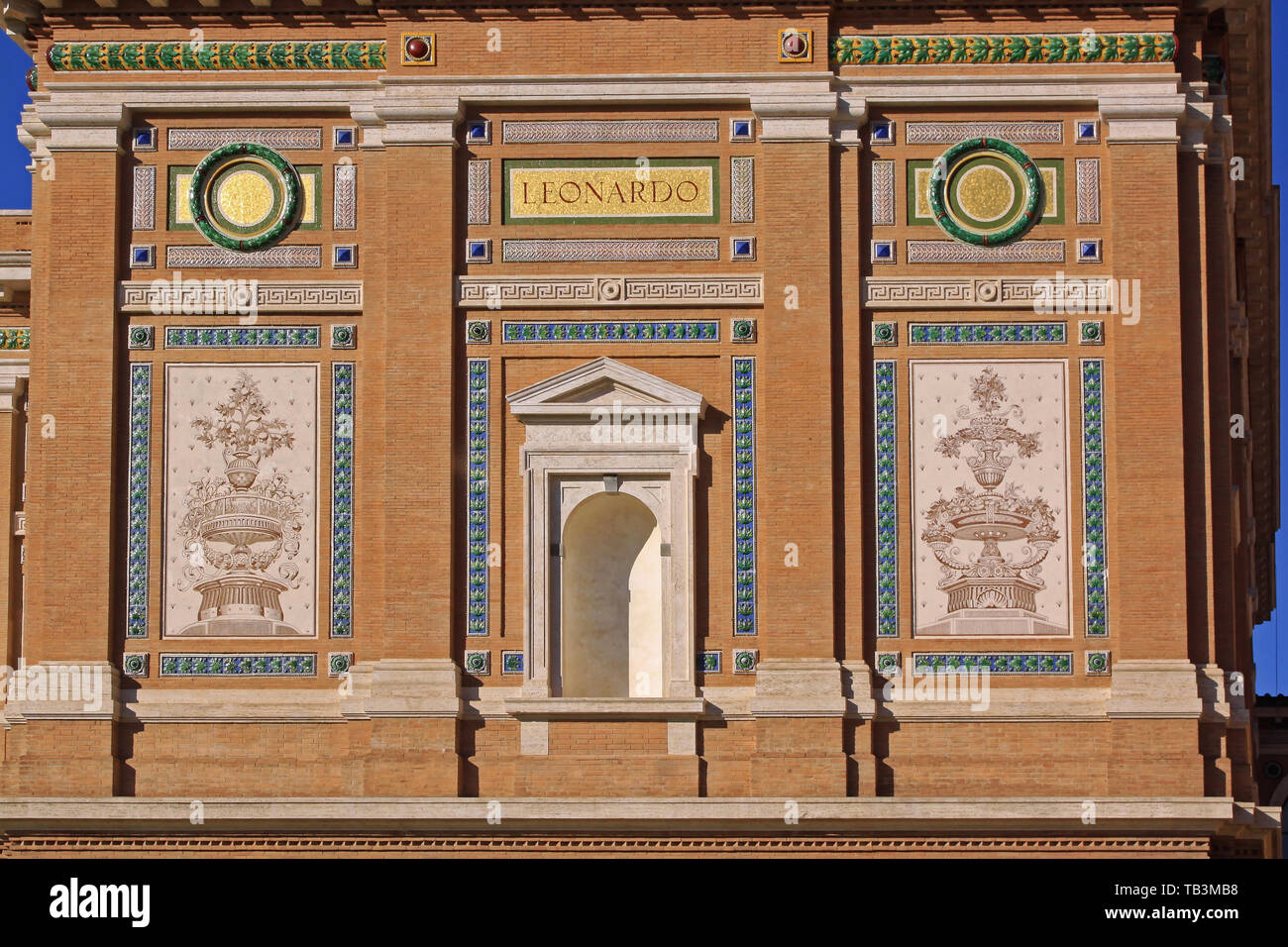 Vatican - October 26, 2009: Leonardo Letters at Museum Building in ...