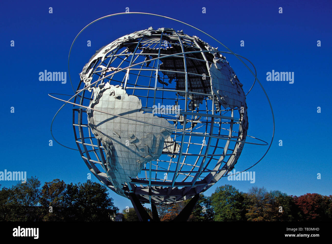 Unisphere At Corona Park, Flushing Meadow, Queens, New York; Metal ...
