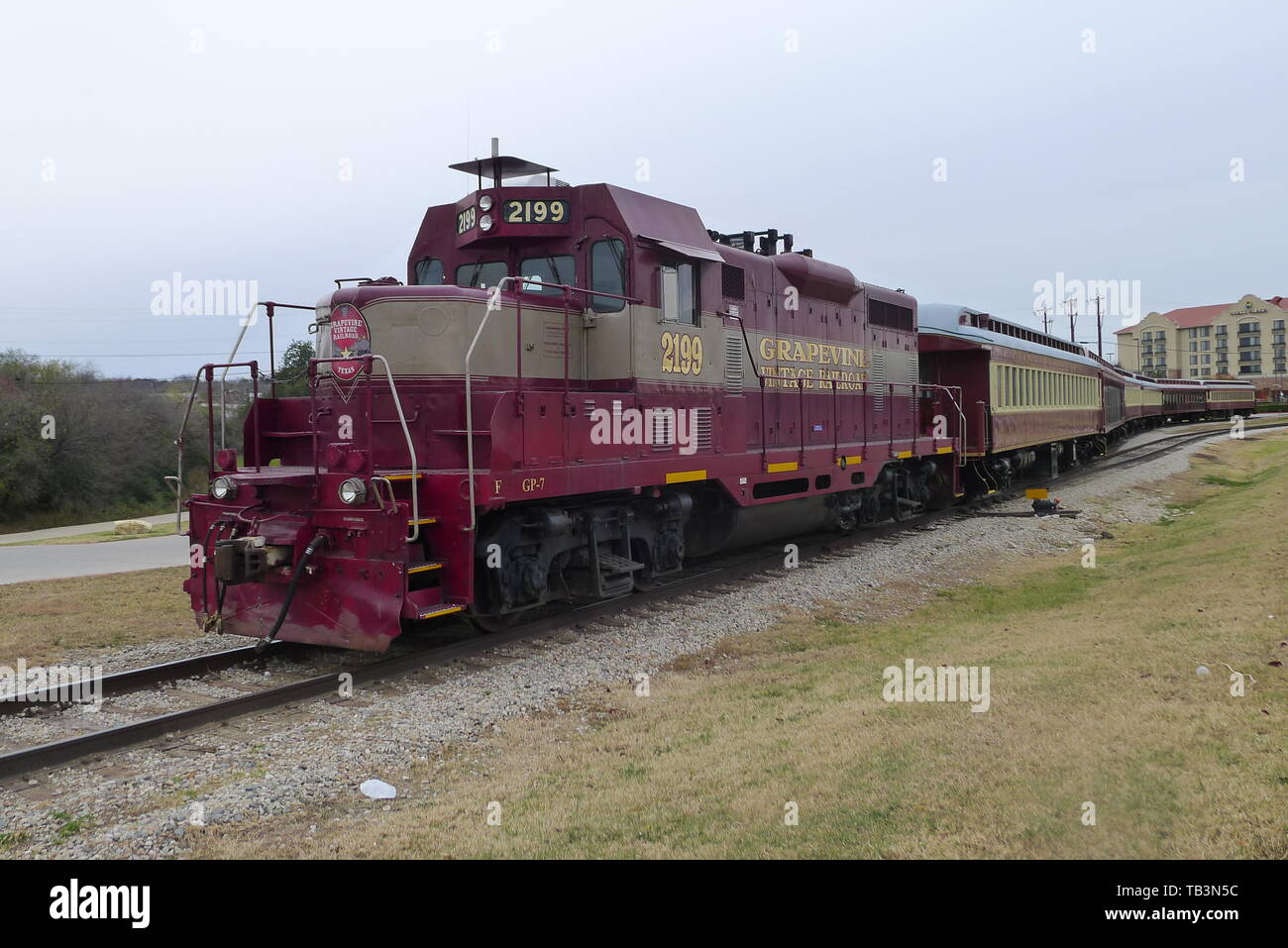 Locomotive GVRR 2199 at Fort Worth Stockyards Station Stock Photo - Alamy