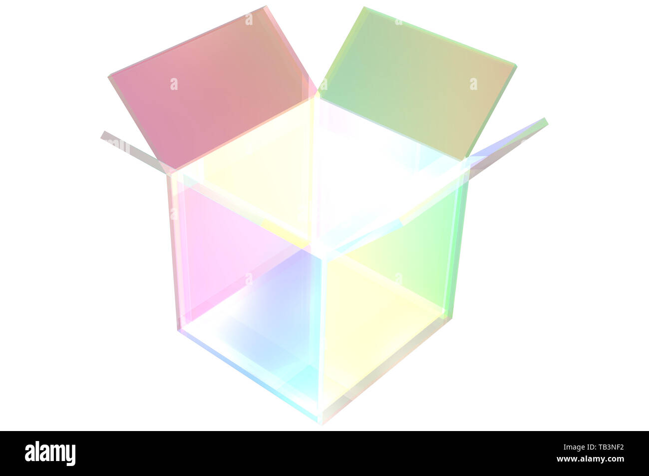 Open gift box magic Cut Out Stock Images & Pictures - Alamy