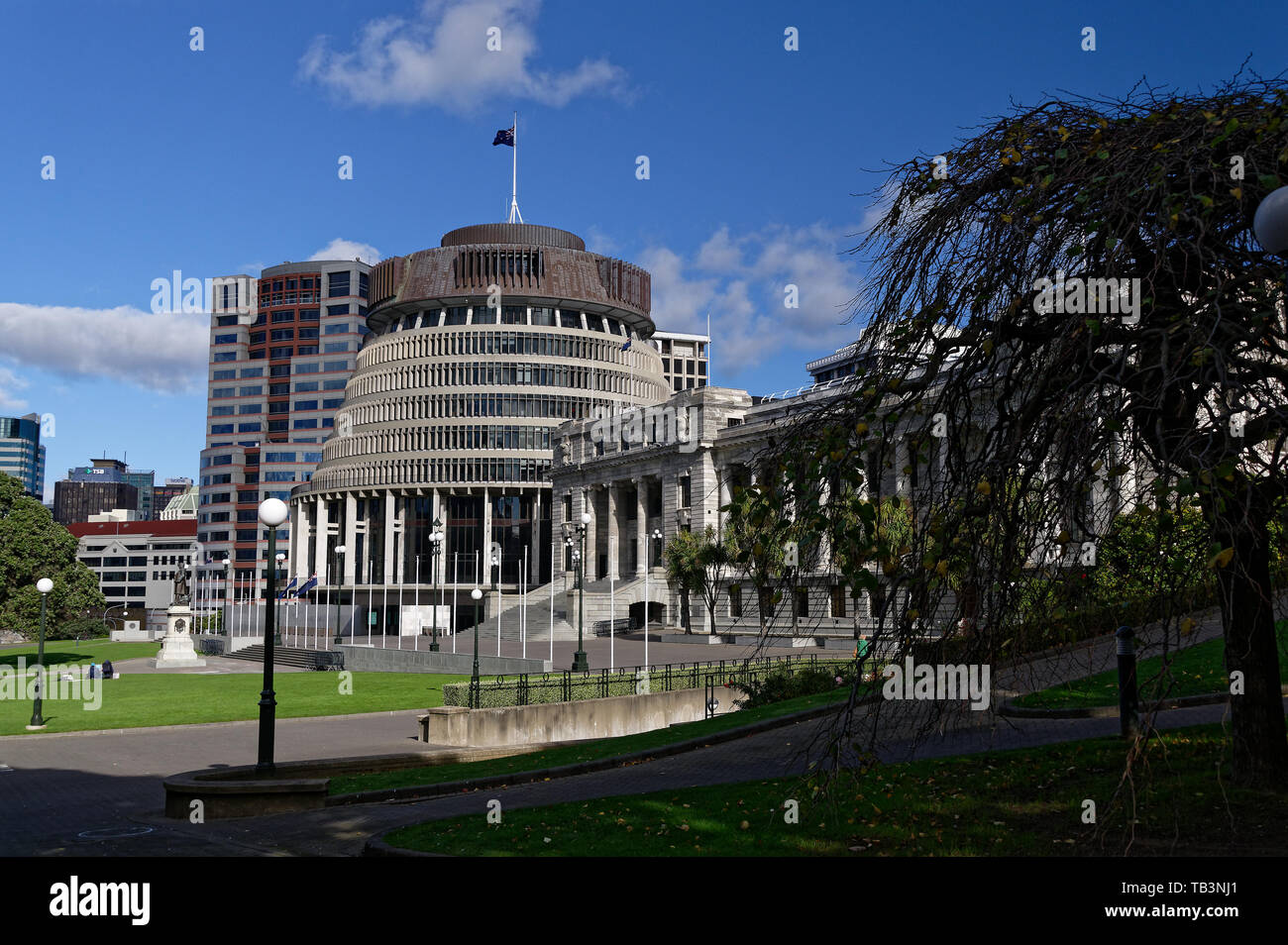 Wellington, New Zealand, parliament buildings Stock Photo - Alamy