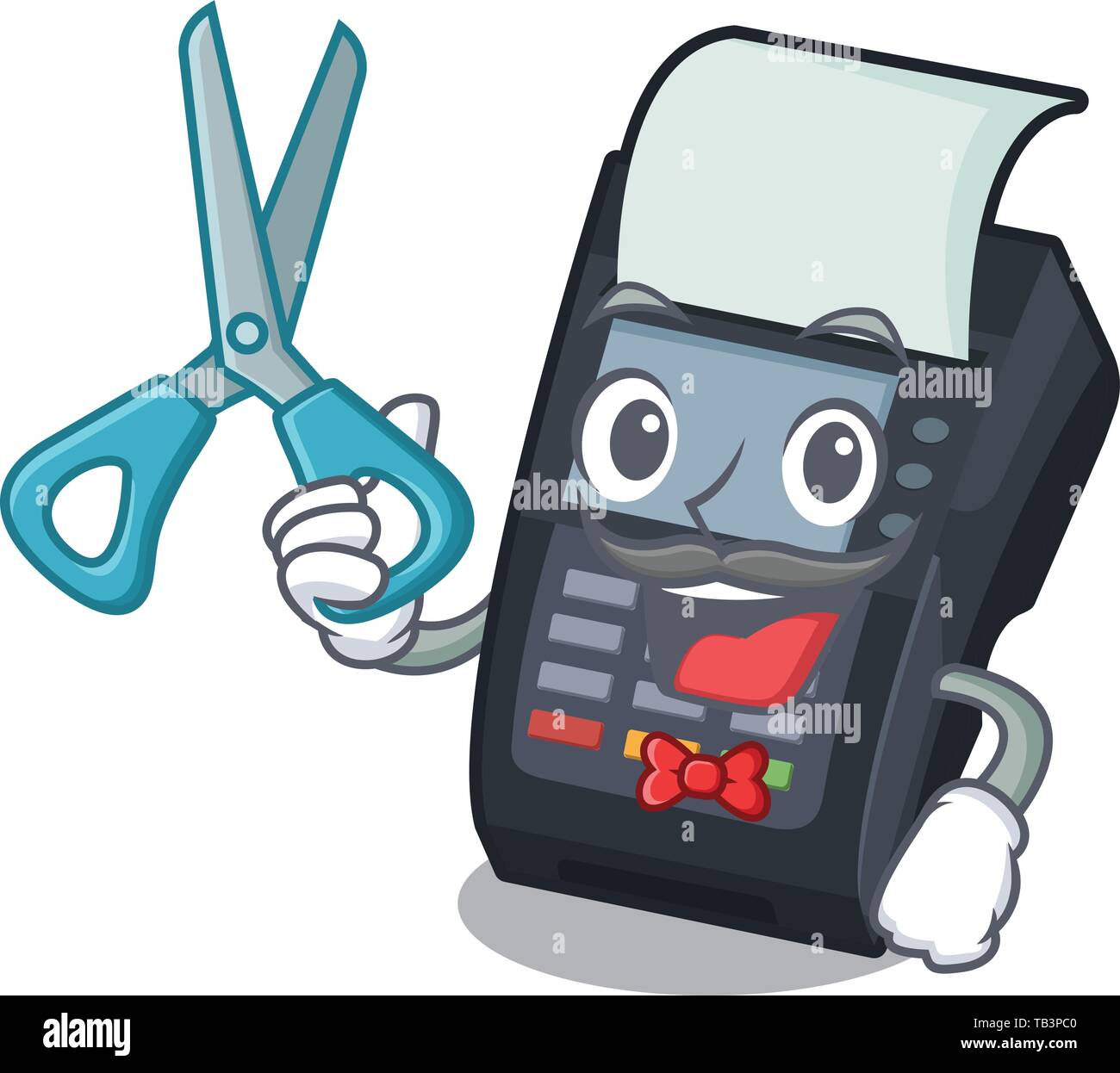 Barber EDC machine is above cartoon chair Stock Vector Image & Art - Alamy