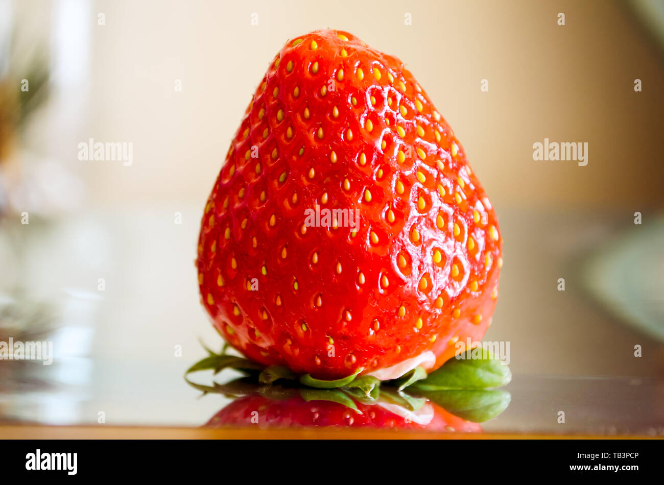 One delicious strawberry Stock Photo - Alamy