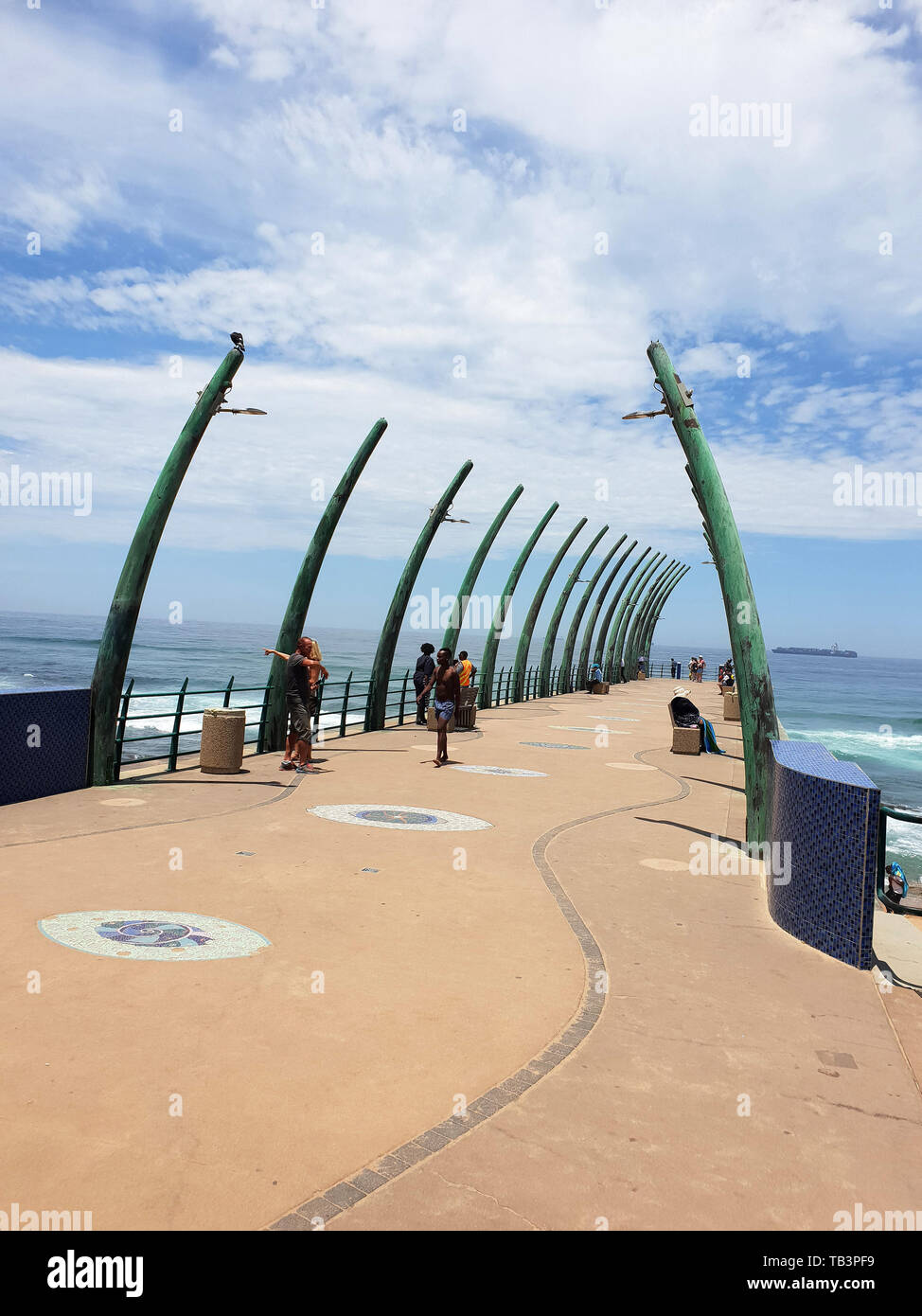Whale Bone Pier, Umhlanga, South Africa Stock Photo - Alamy