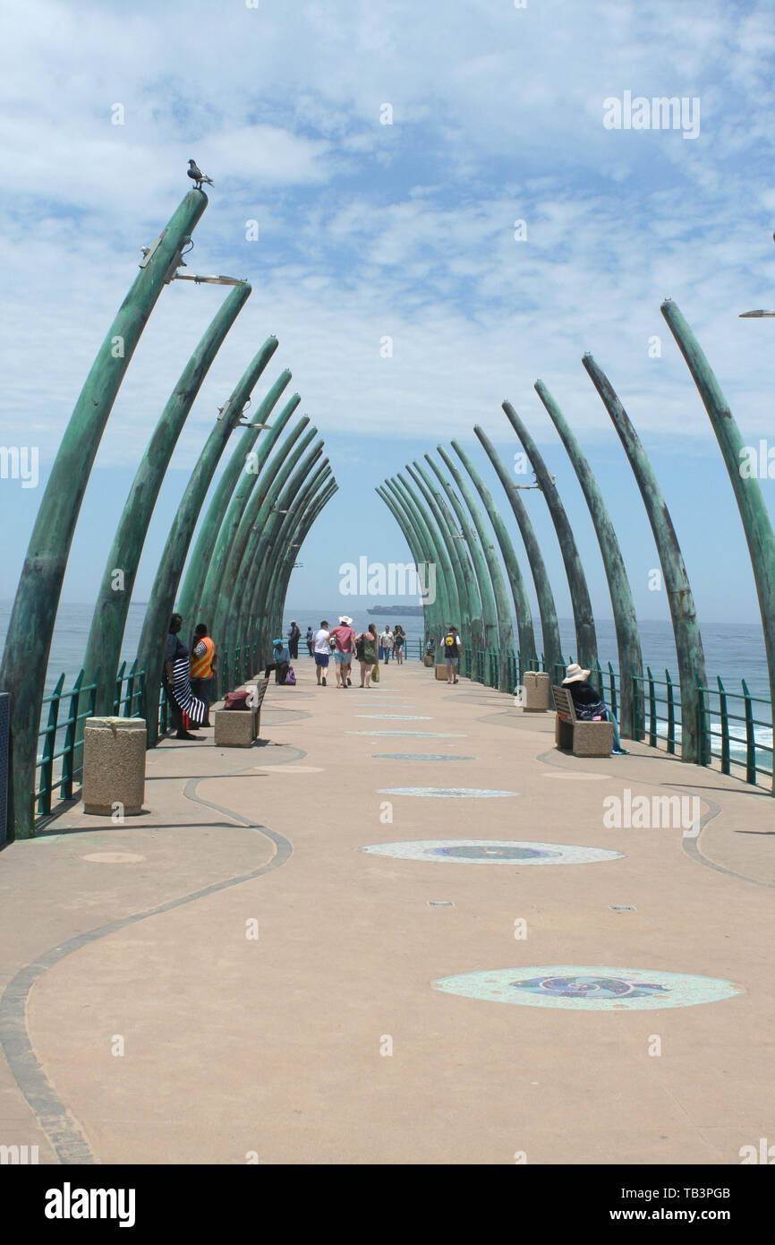 Whale Bone Pier, Umhlanga, South Africa Stock Photo - Alamy
