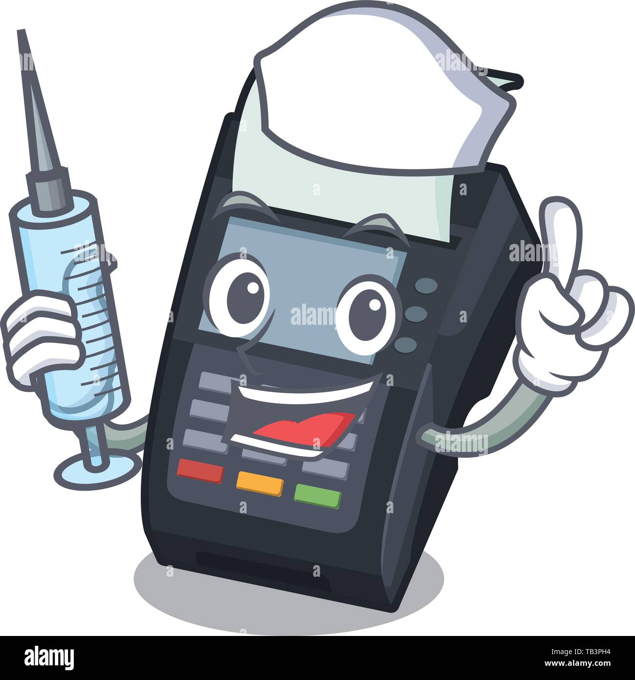 Nurse machine EDC isolated in the mascot Stock Vector Image & Art - Alamy