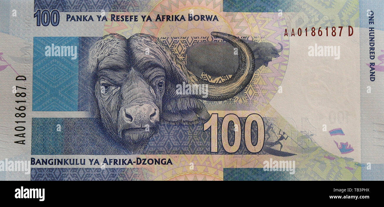 100 rand note hi-res stock photography and images - Alamy