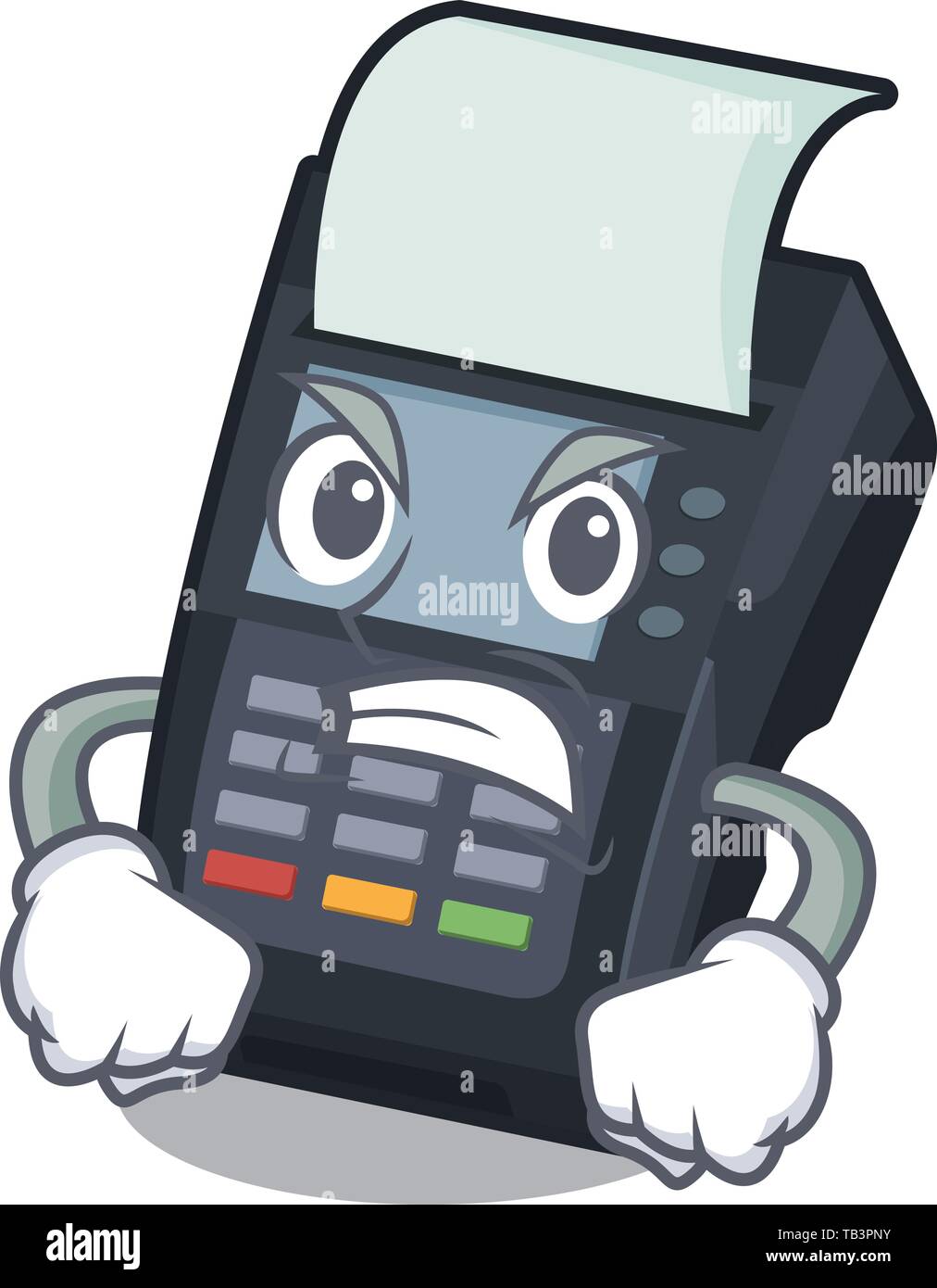 Angry EDC machine in the cartoon shape Stock Vector Image & Art - Alamy