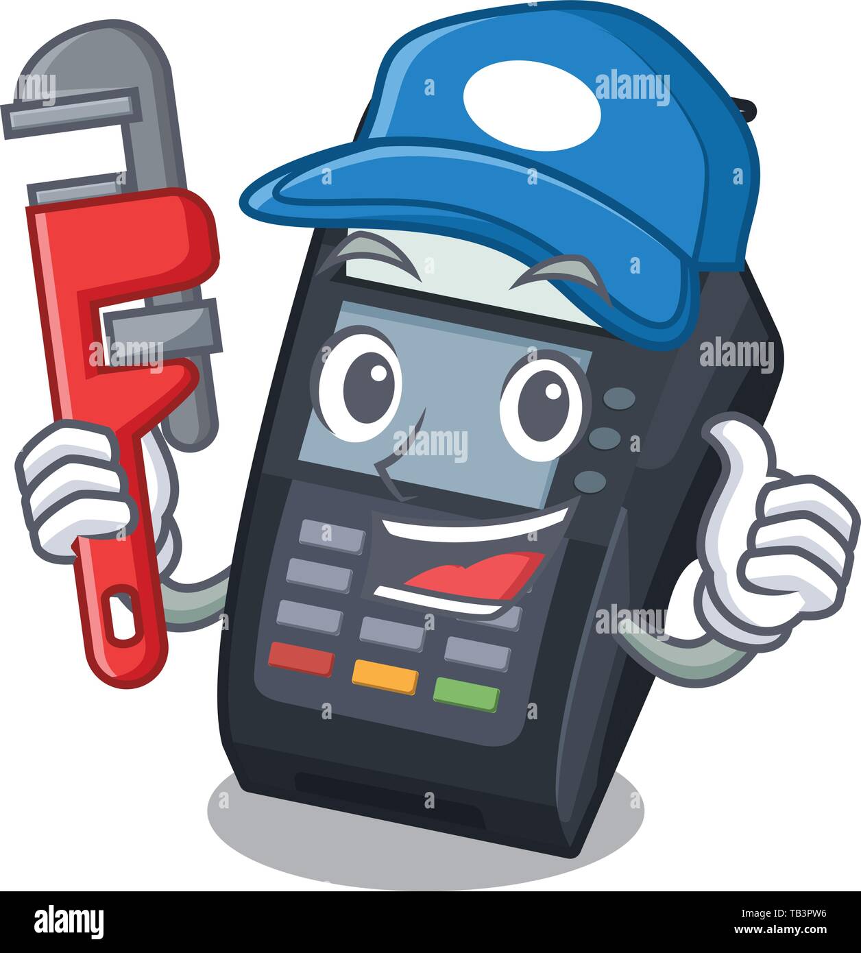 Plumber EDC machine on the character cardboard Stock Vector Image & Art ...