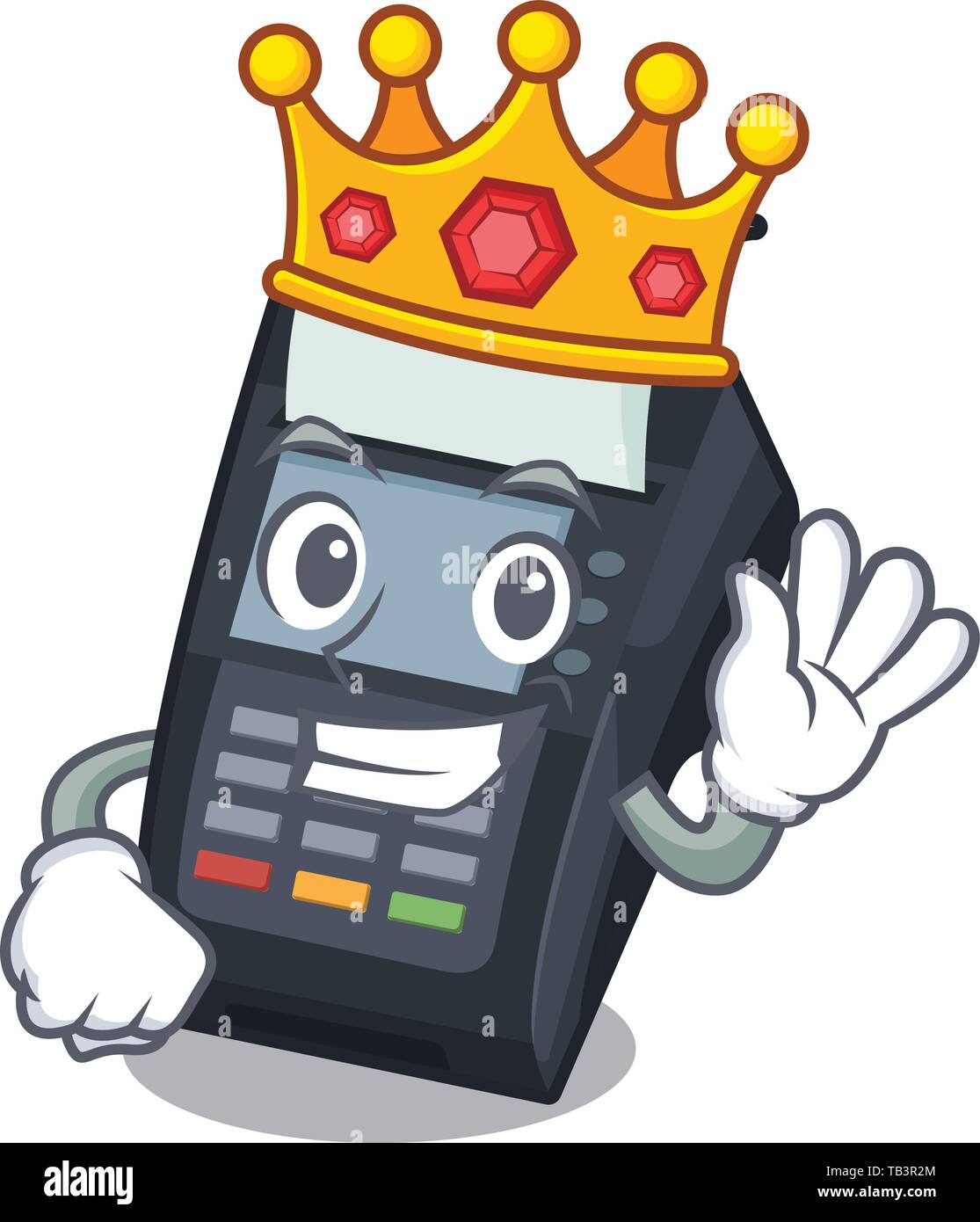 King EDC machine on the character cardboard Stock Vector Image & Art ...