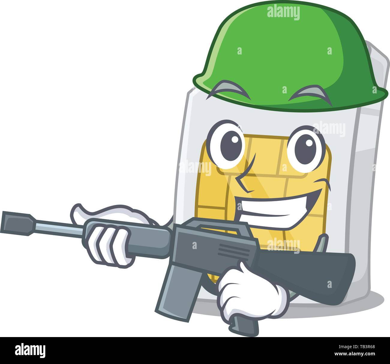 Army simcard in the phone a cartoon Stock Vector Image & Art - Alamy