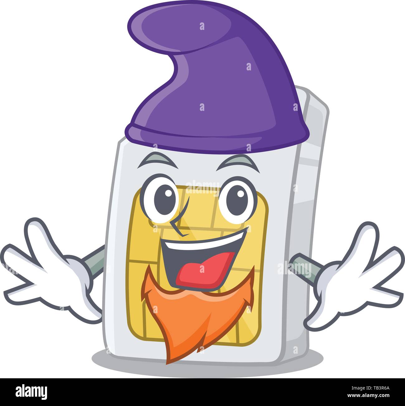 Elf simcard in the phone a cartoon Stock Vector Image & Art - Alamy