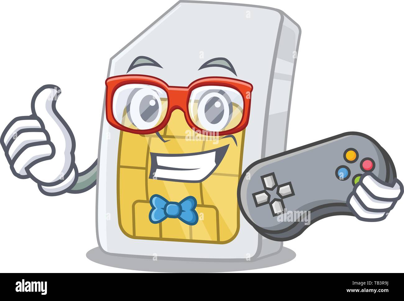 Gamer simcard isolated with in the cartoon Stock Vector Image & Art - Alamy