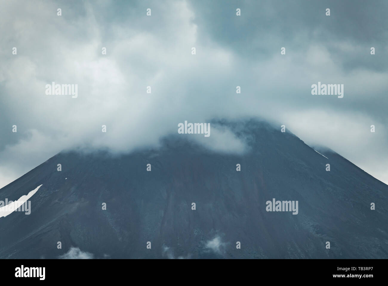 View of the Kuril volcano. And Kuril lake,Kamchatka Peninsula,Russia ...