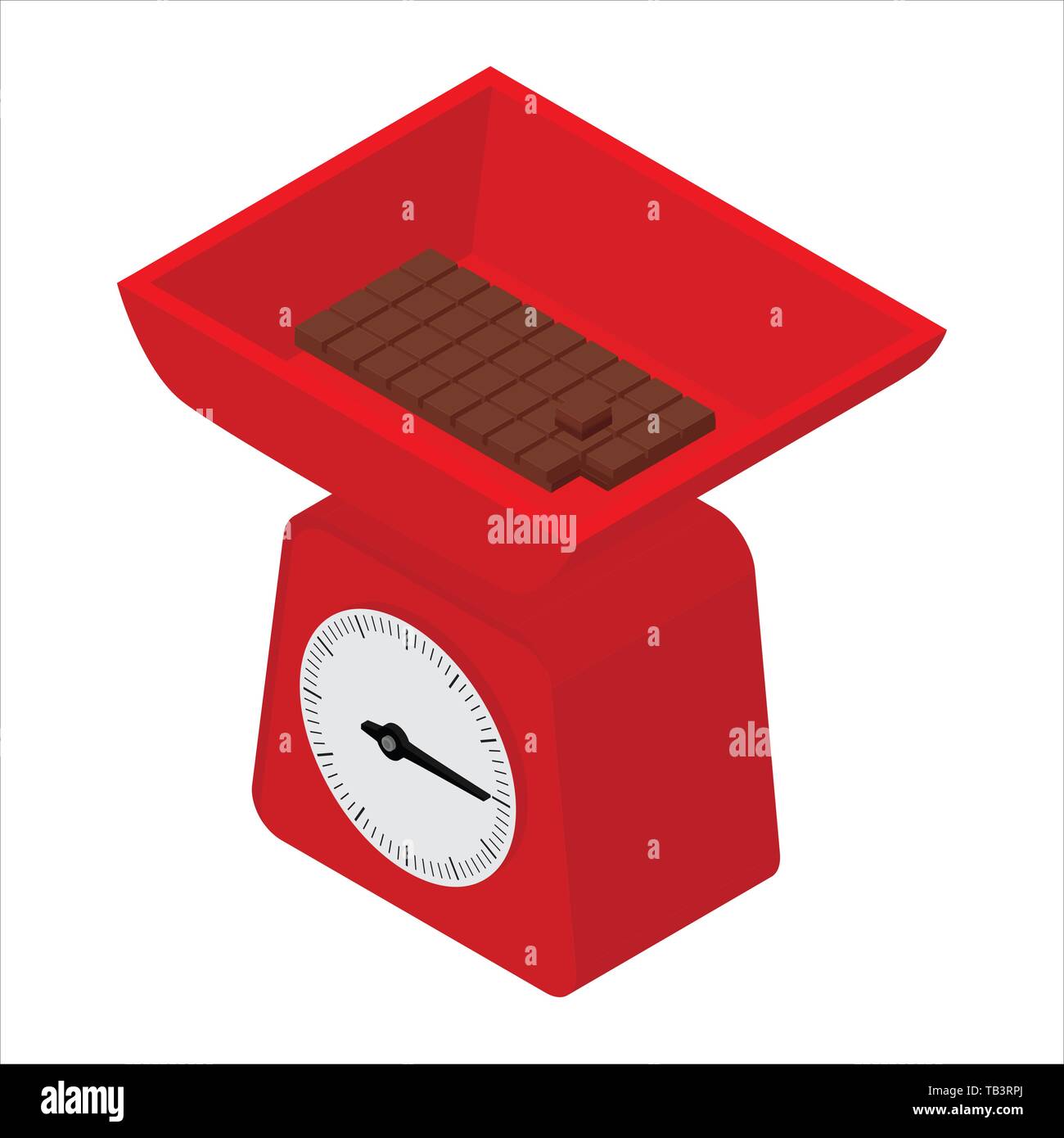 Domestic weigh scales and chocolate bar. Domestic weigh scales ...