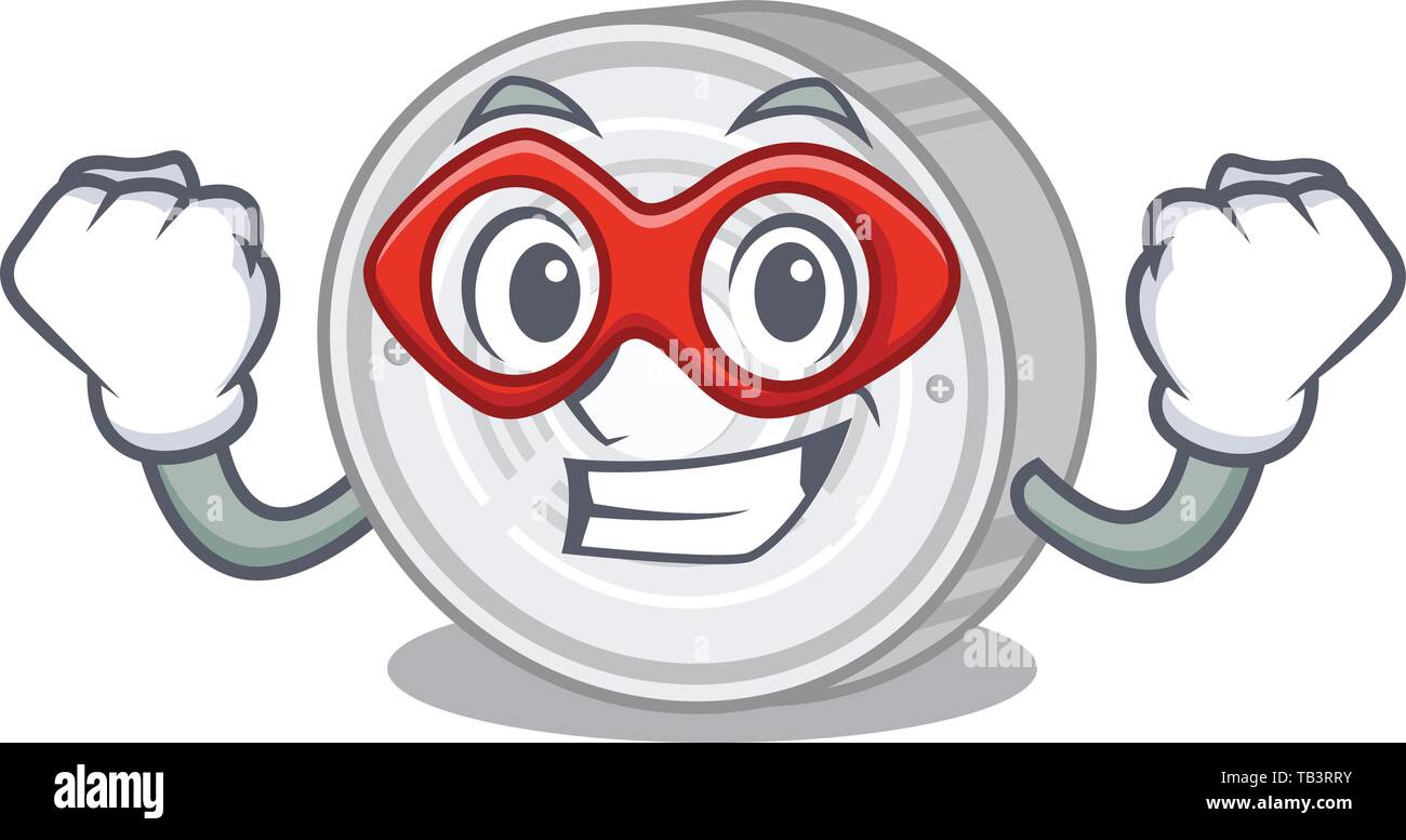 Super hero smoke detector isolated with the mascot Stock Vector Image ...