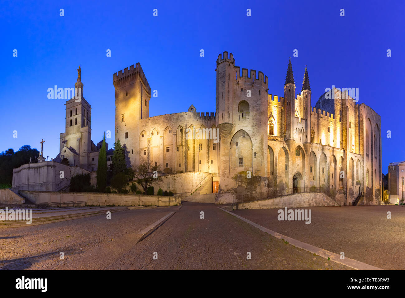 Palace of the Popes, Avignon, France Stock Photo - Alamy