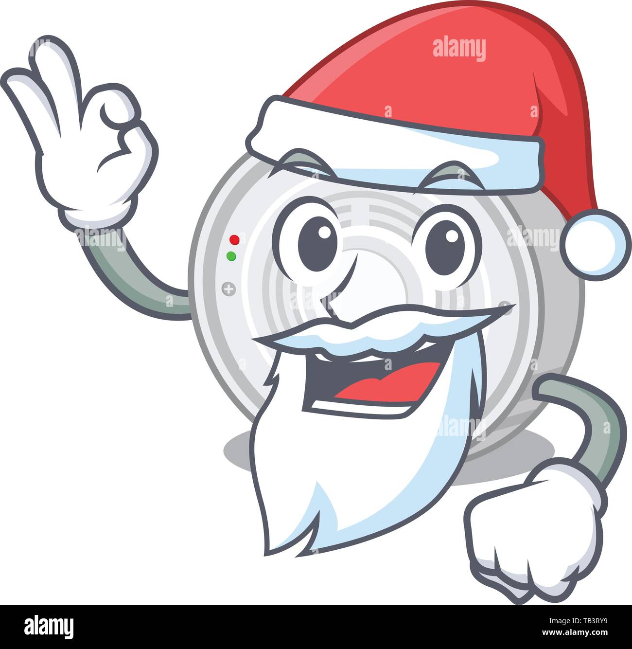 Santa smoke detector above the cartoon table Stock Vector Image & Art ...