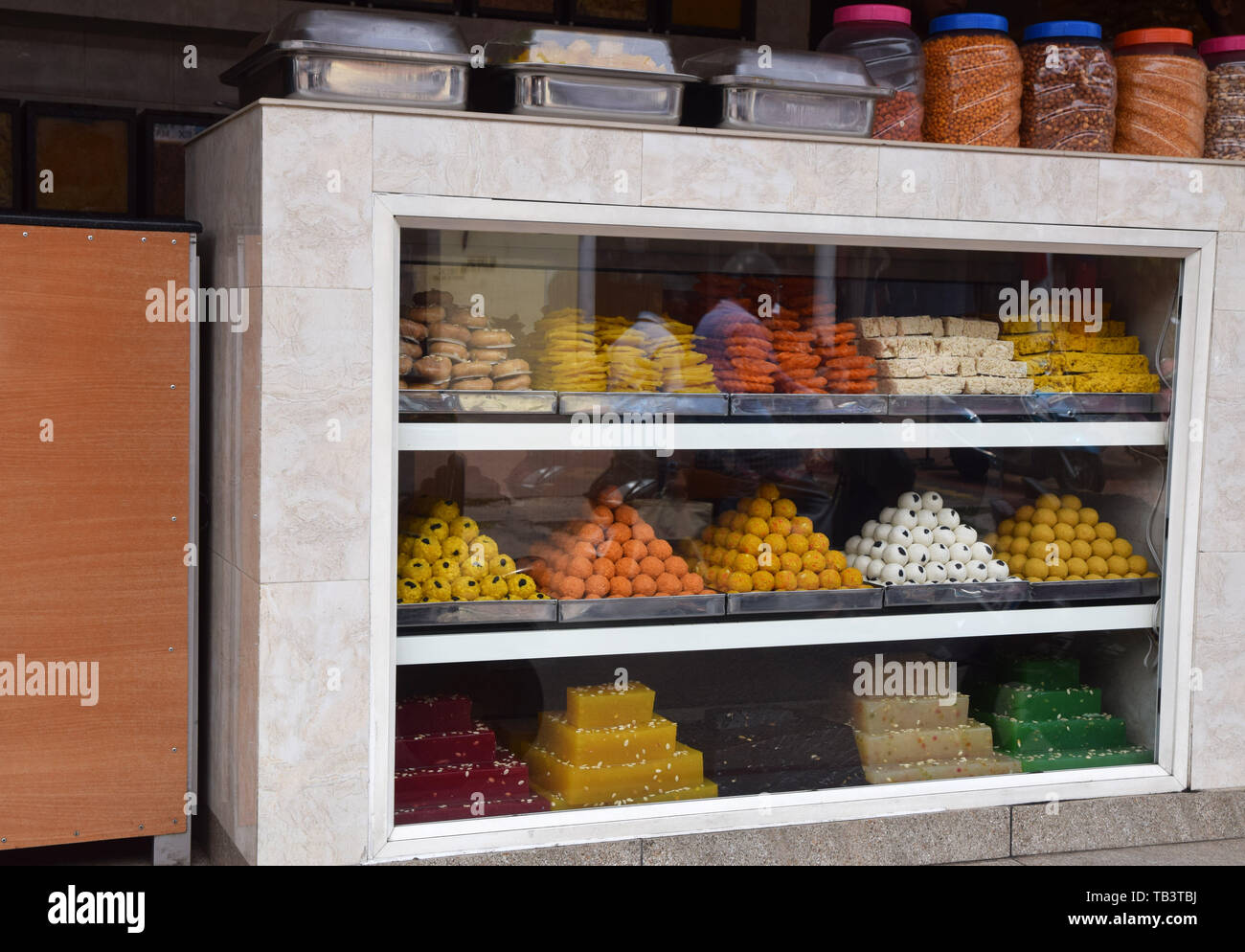 Indian sweets for sale fort kochi, kerala indian Stock Photo - Alamy