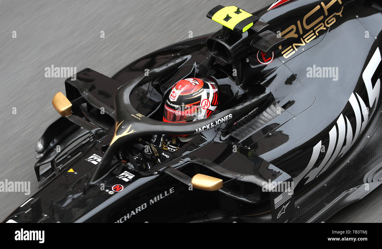 Rich Energy Hass Kevin Magnussen during first practice at the Circuit ...