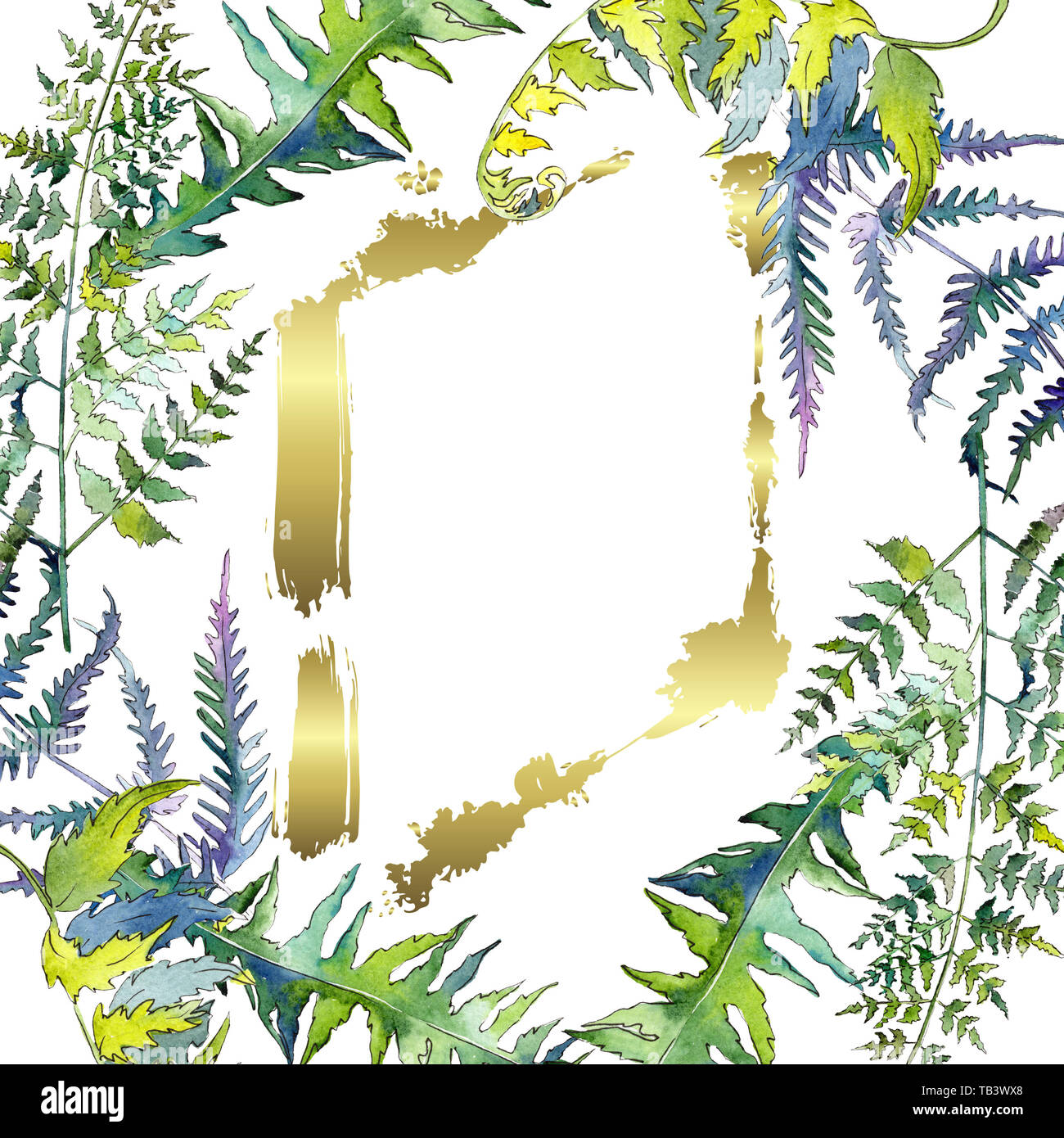 Fern green leaves. Leaf plant botanical garden floral foliage ...