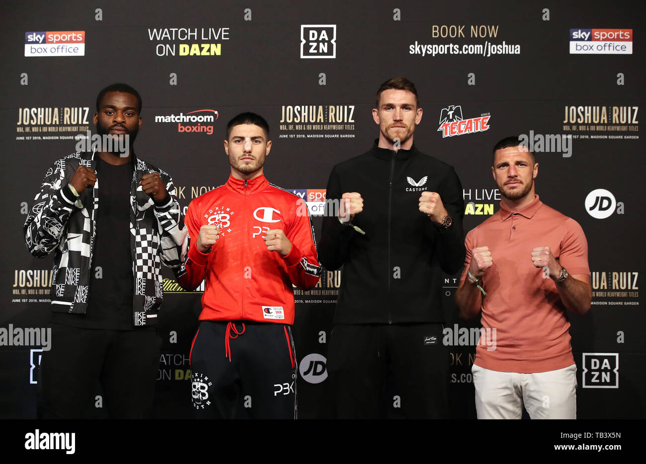 Joshua Buatsi, Josh Kelly, Callum Smith and Tommy Coyle during the ...