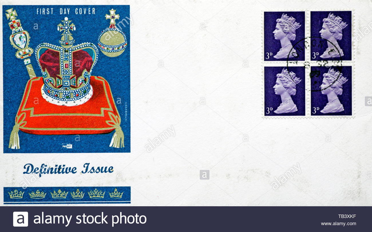 Uk postage stamps 1960s hi-res stock photography and images - Alamy