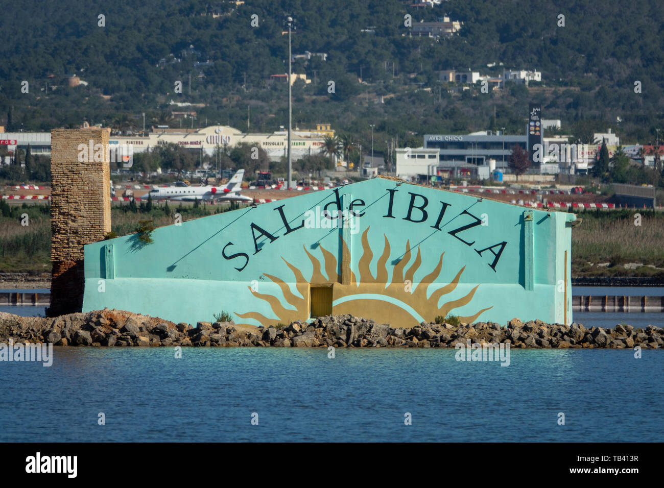 Sal de ibiza sign Stock Photo - Alamy