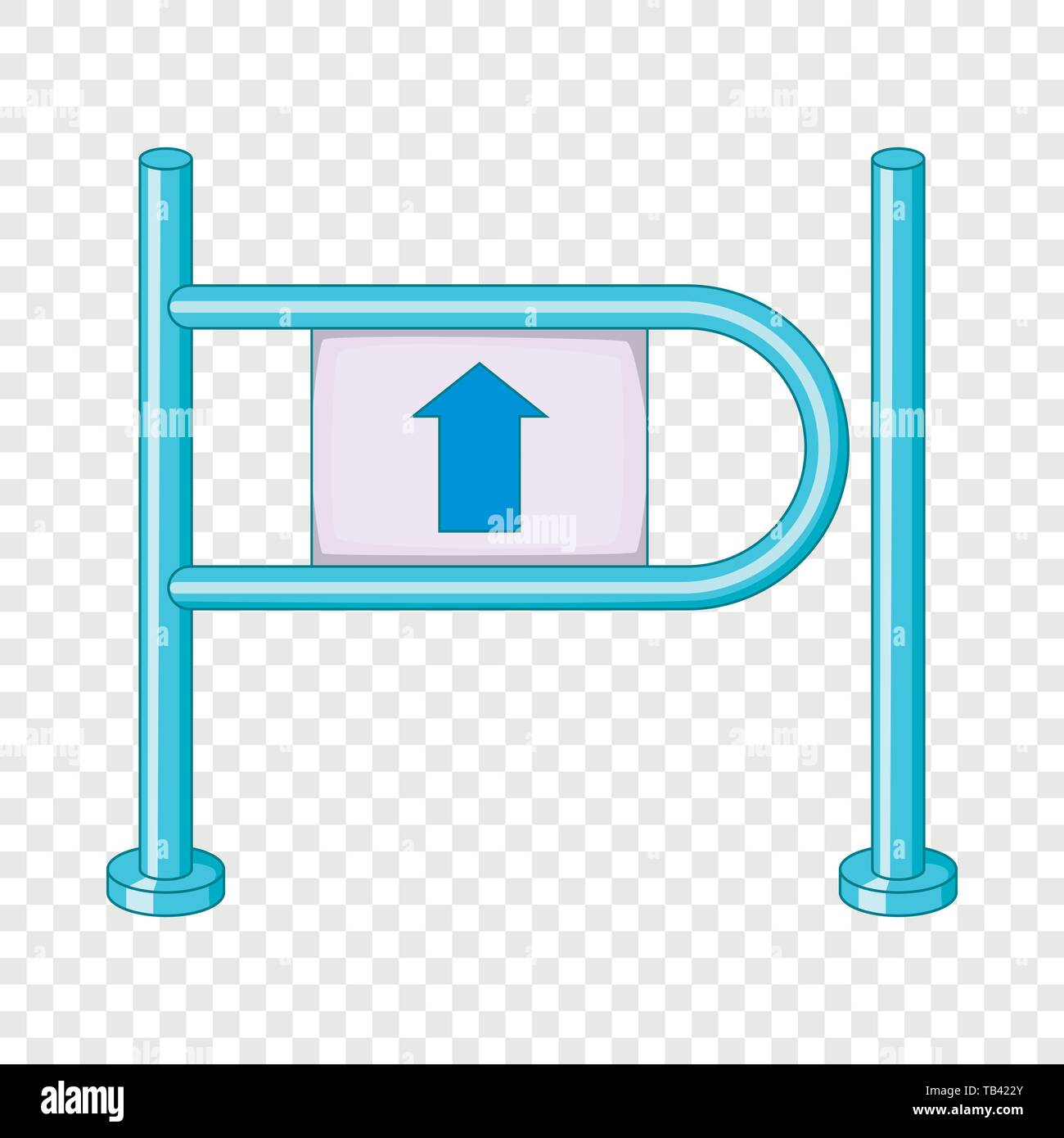 Shop entrance gate icon, cartoon style Stock Vector Image & Art - Alamy