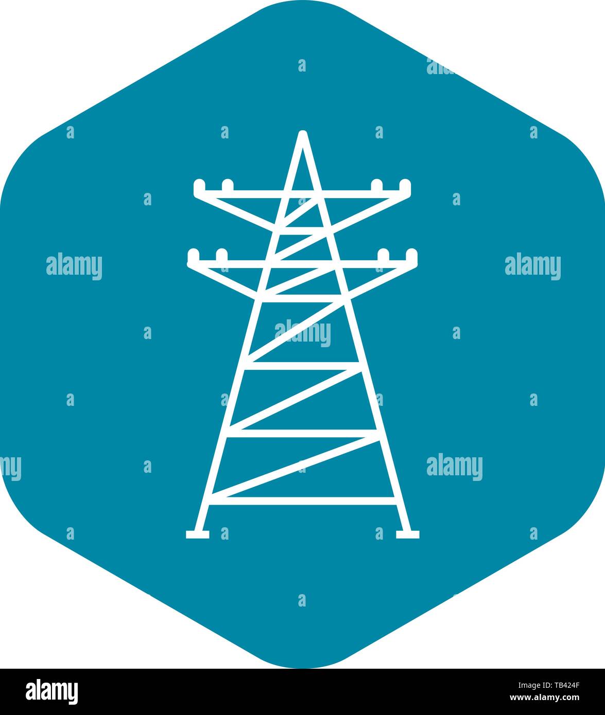 Electric tower icon, simple style Stock Vector Image & Art - Alamy