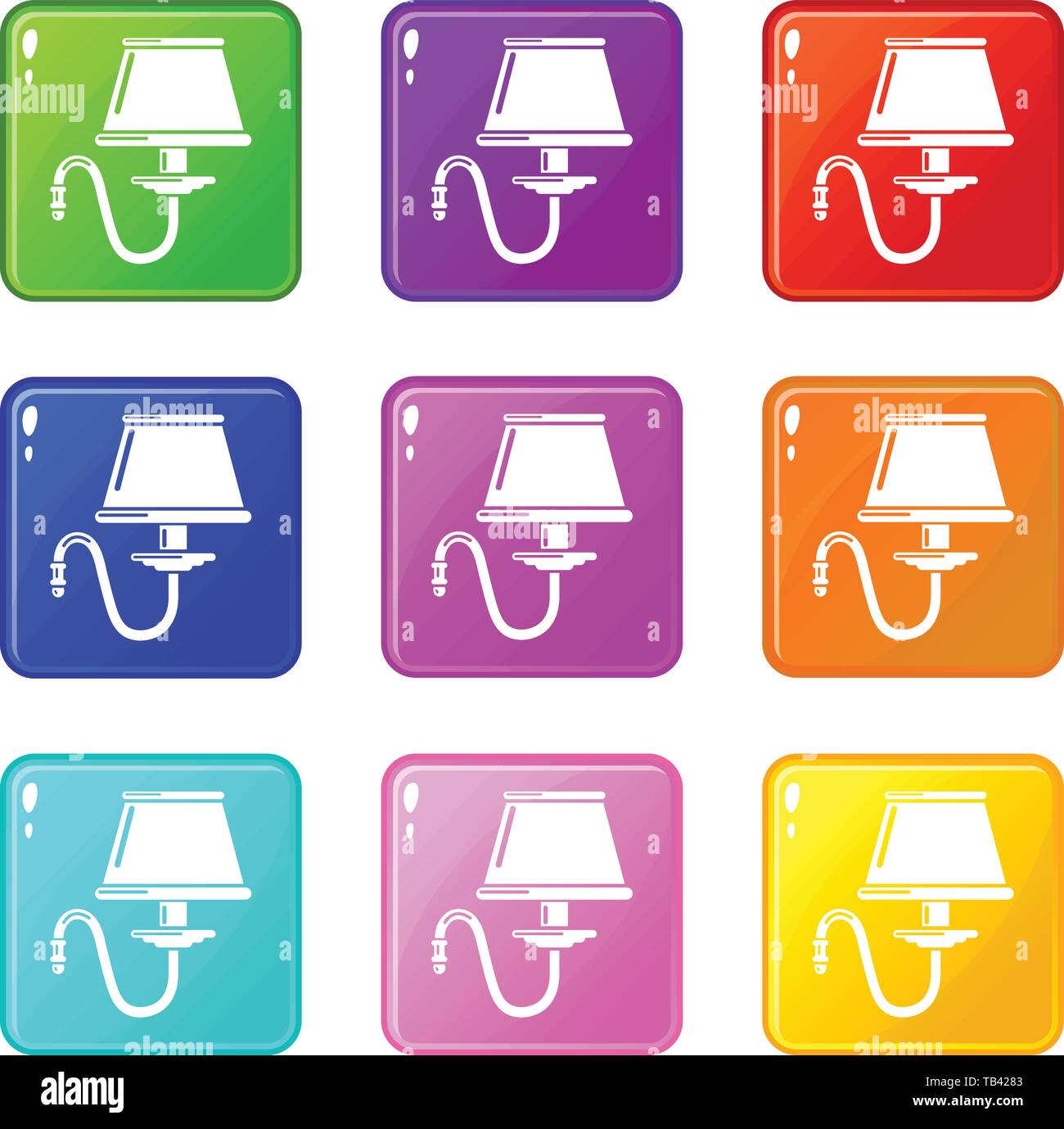 Glass wall bracket Stock Vector Images - Alamy