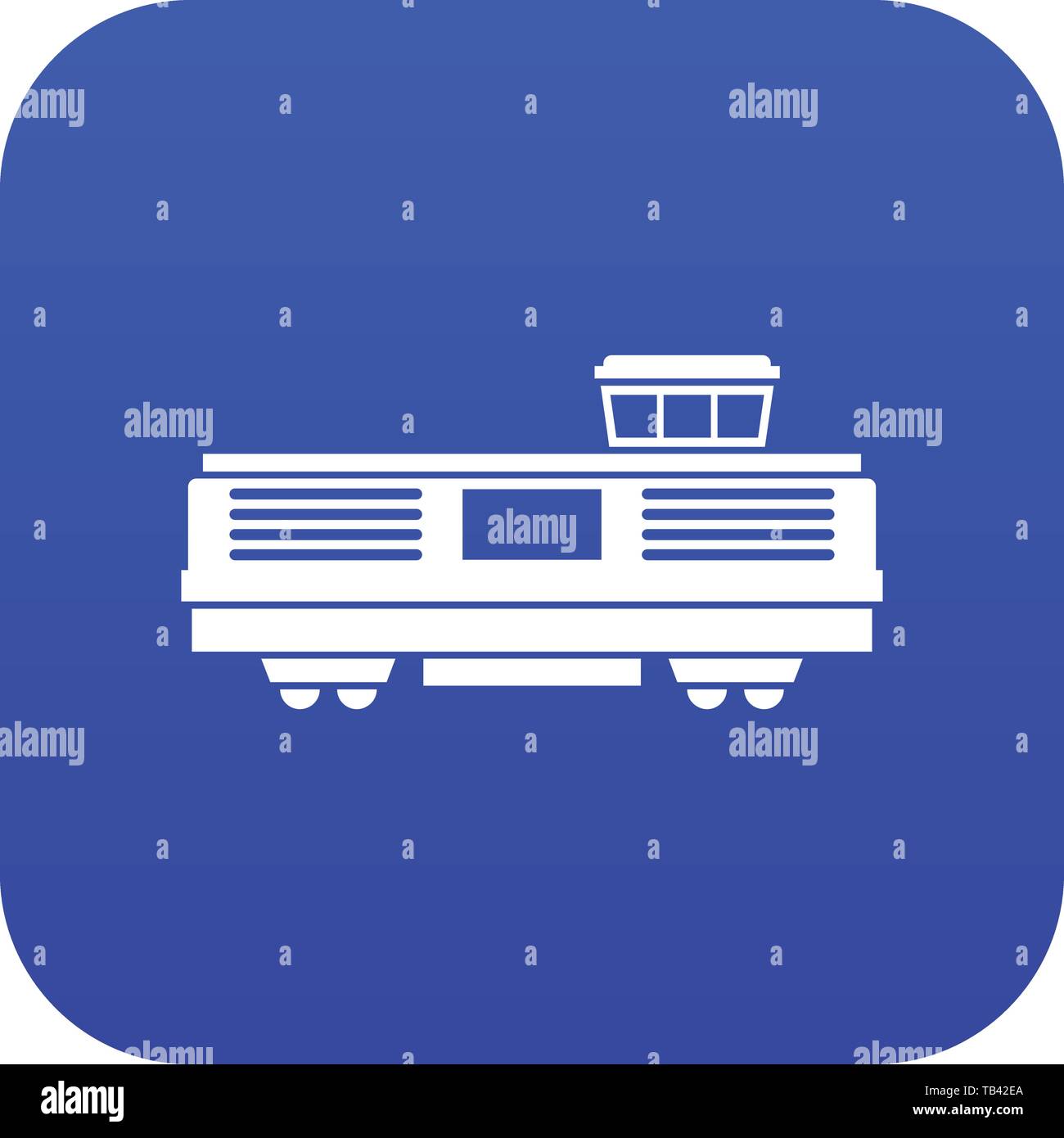 Freight train icon digital blue Stock Vector Image & Art - Alamy