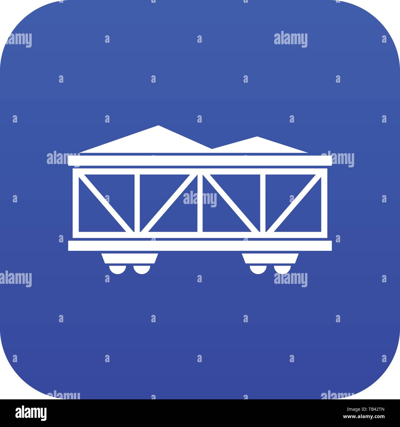 Train cargo wagon icon digital blue Stock Vector Image & Art - Alamy