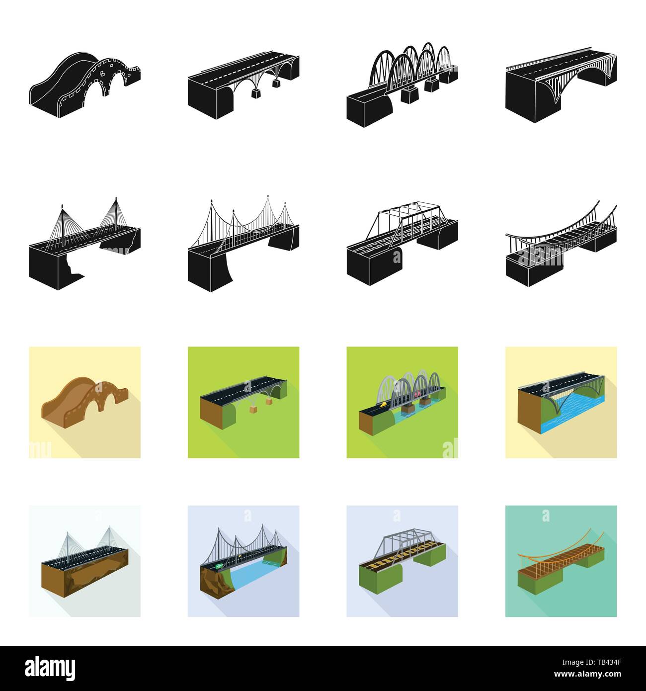 Vector design of connection and design logo. Collection of connection and side vector icon for ...