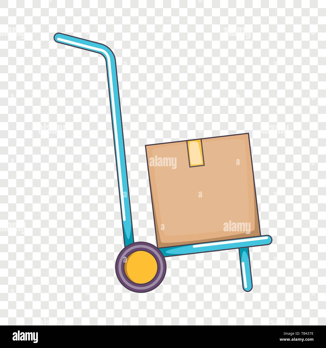 Warehouse trolley icon, cartoon style Stock Vector Image & Art - Alamy