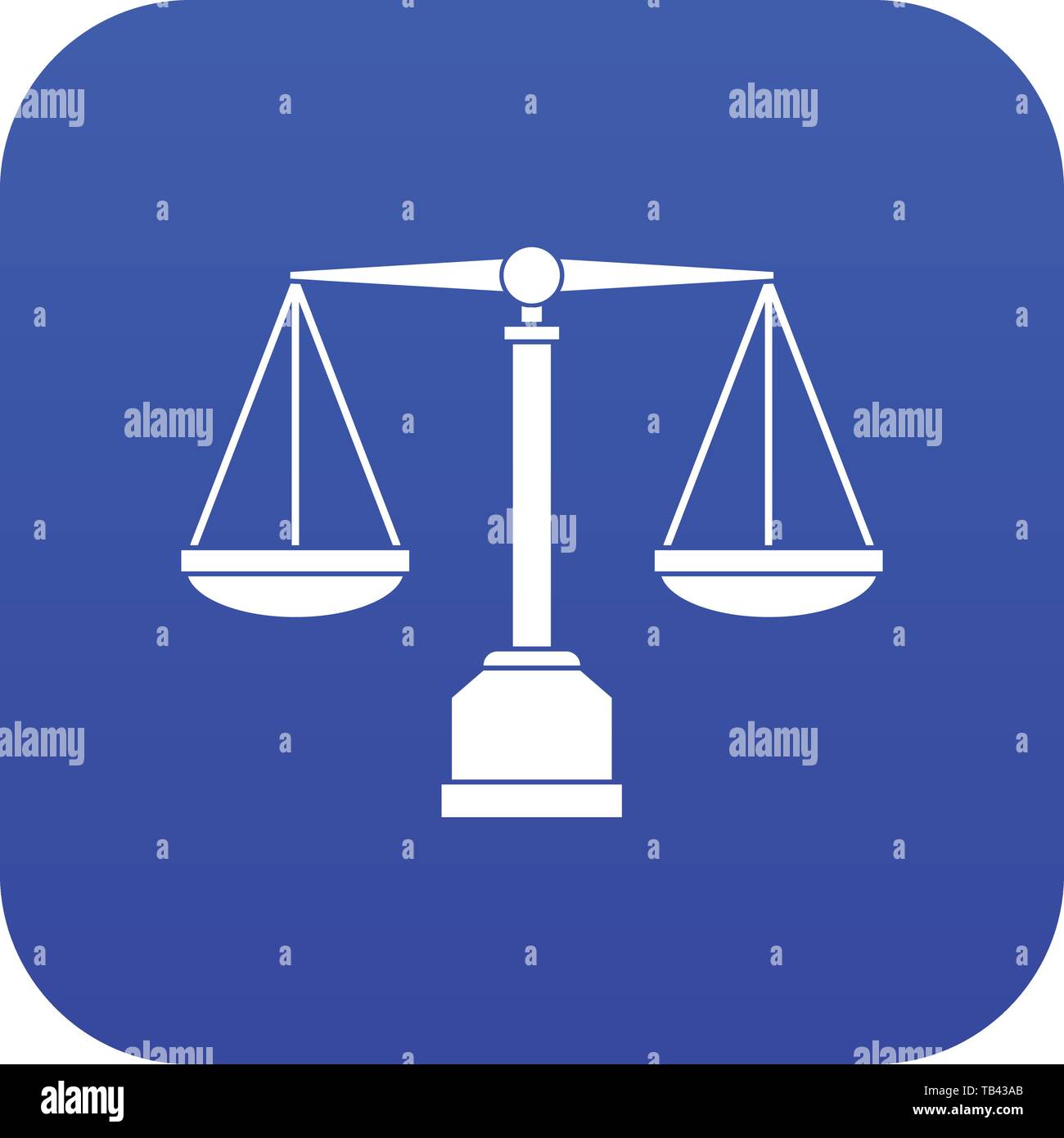 Justice scale icon digital blue Stock Vector Image & Art - Alamy