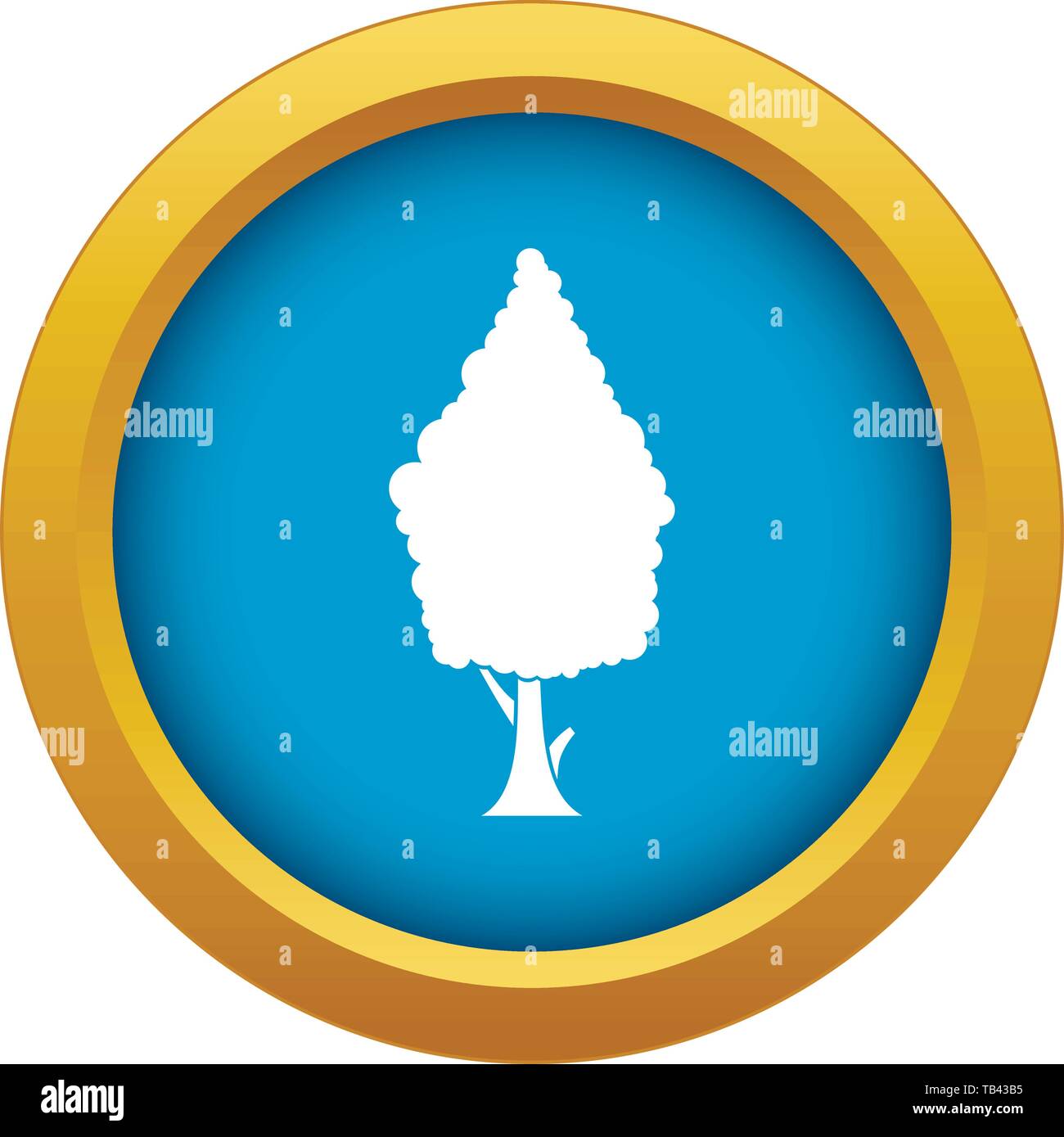 Cypress icon blue vector isolated Stock Vector Image & Art - Alamy