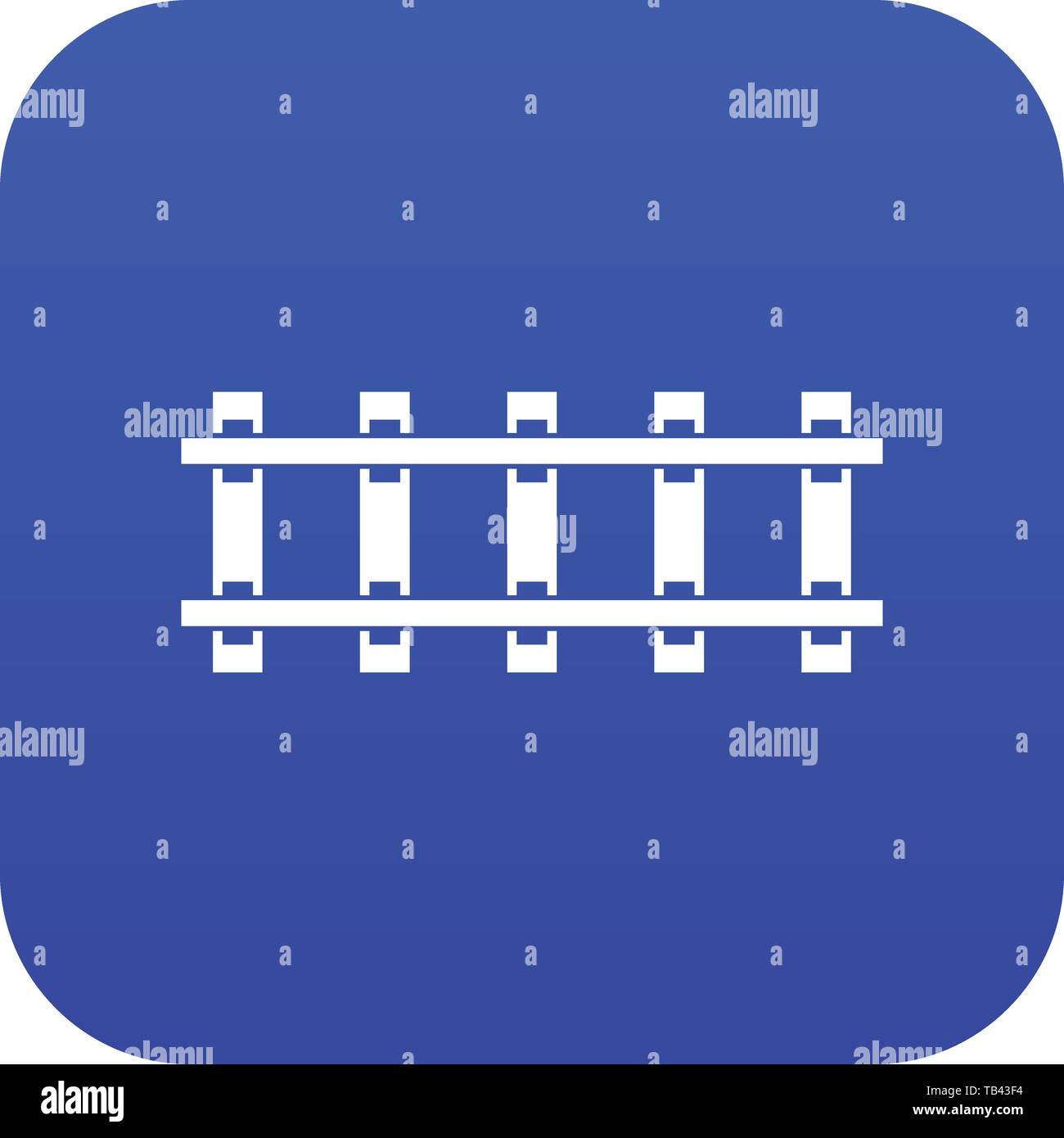 Railway icon digital blue Stock Vector Image & Art - Alamy