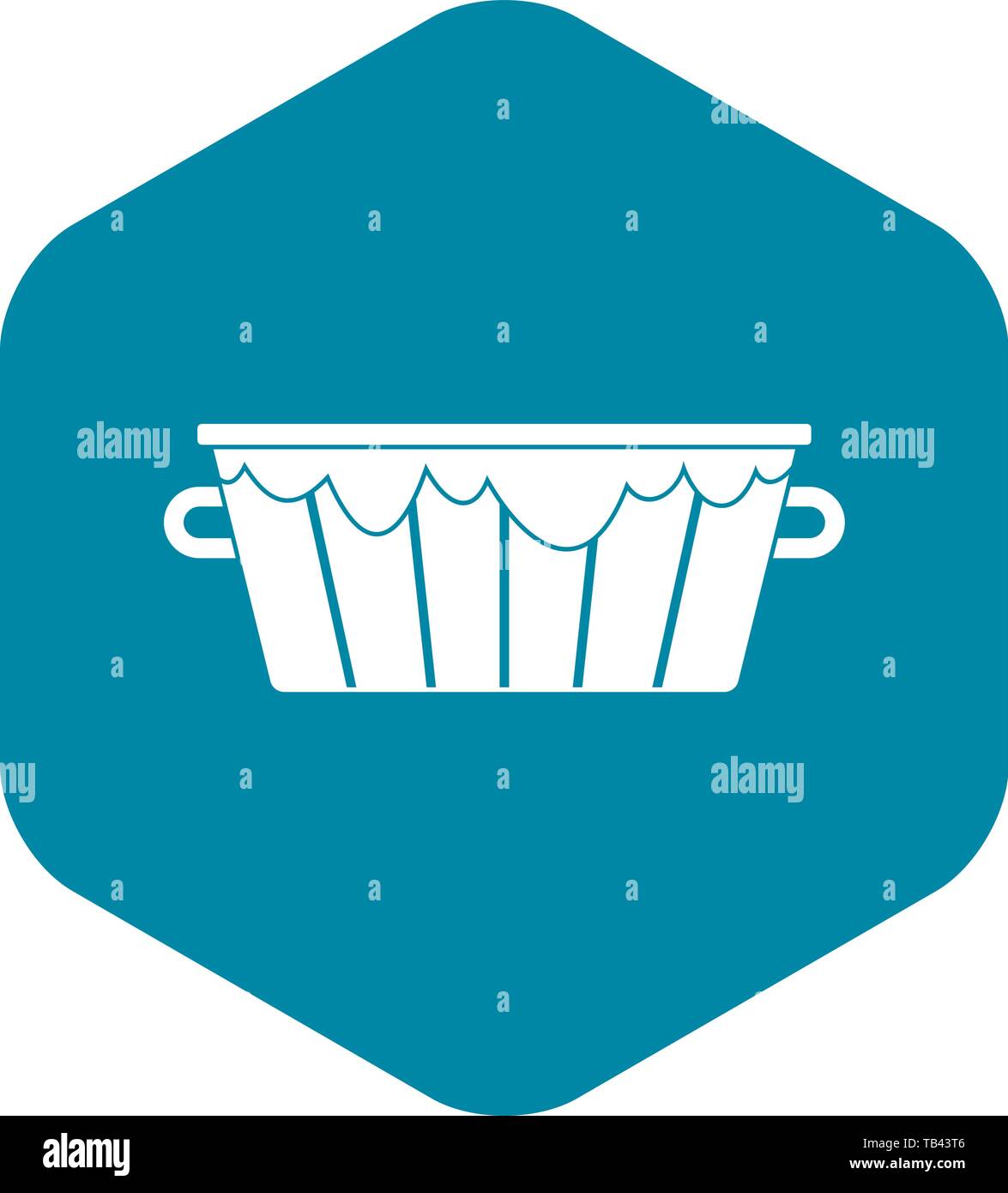 Wooden tub icon, simple style Stock Vector Image & Art - Alamy