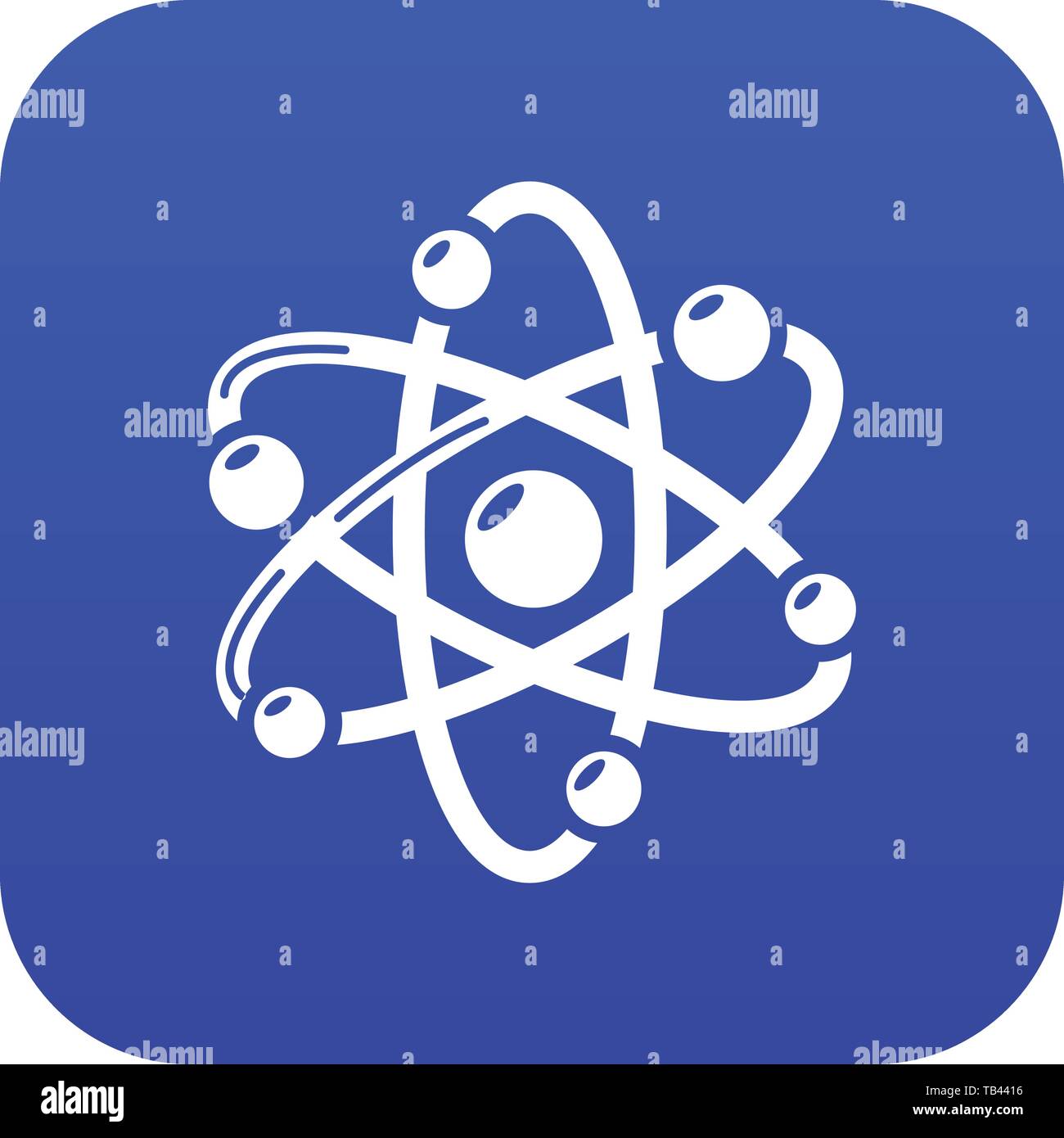 Atom icon blue vector Stock Vector Image & Art - Alamy