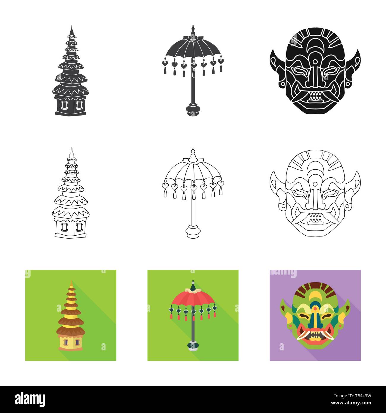 Vector design of and travel symbol. Set of and traditional vector icon ...