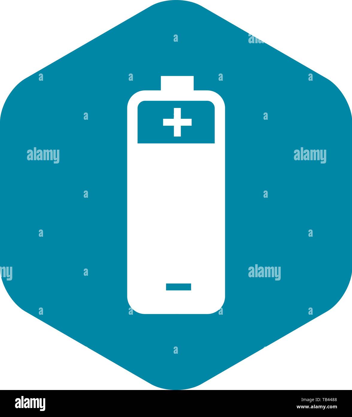 Battery icon, simple style Stock Vector Image & Art - Alamy