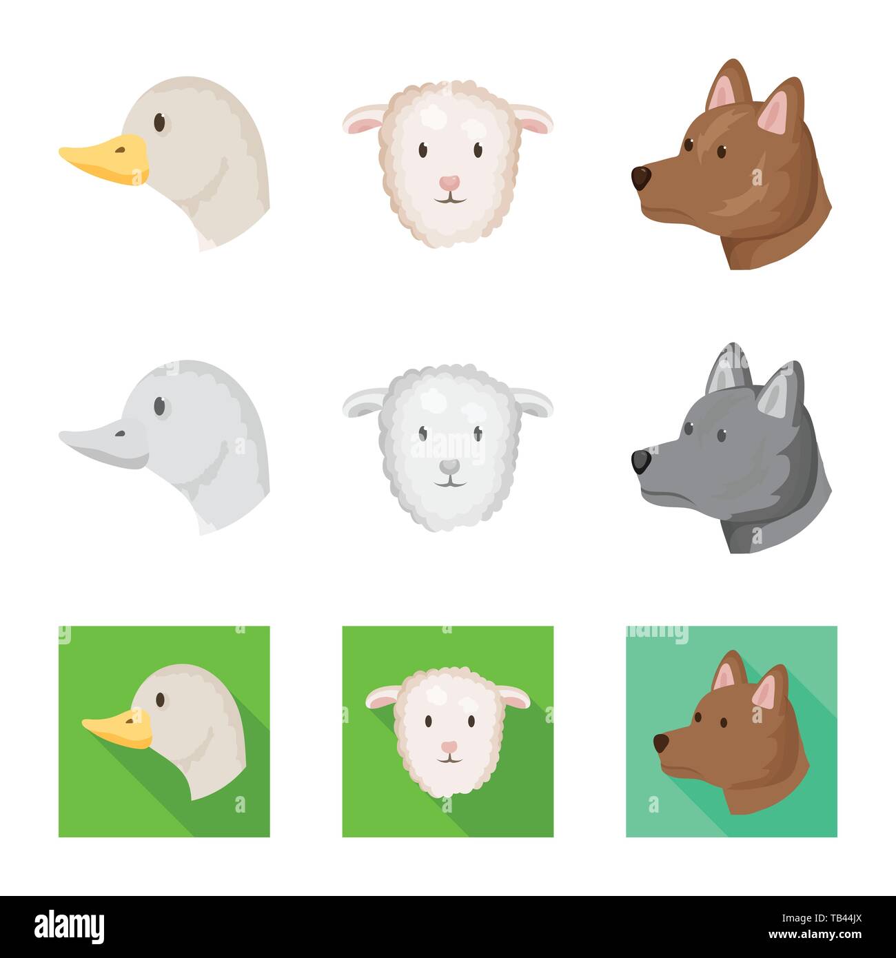 Vector design of agriculture and breeding symbol. Set of agriculture ...