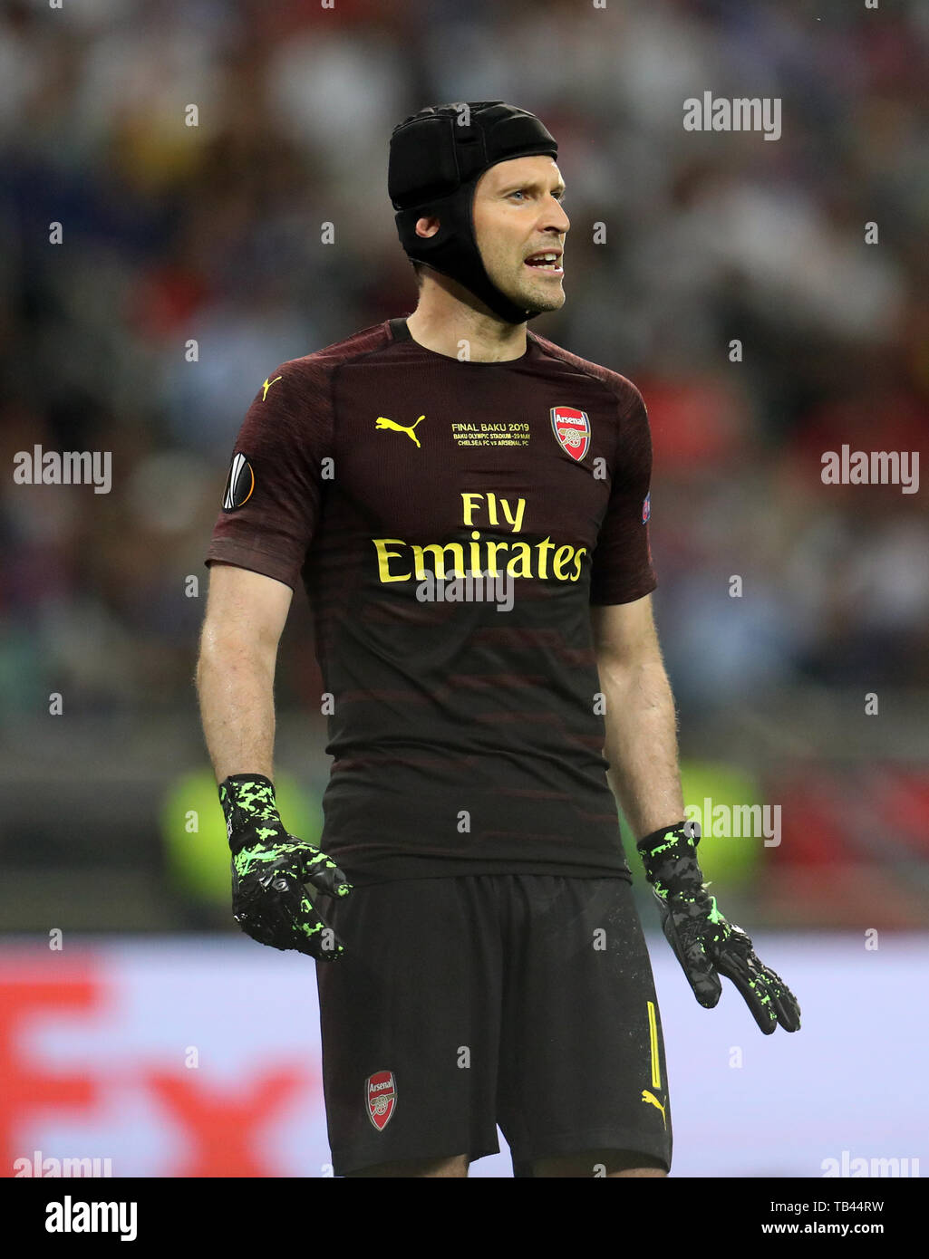 Arsenal goalkeeper Petr Cech during the UEFA Europa League final at The ...