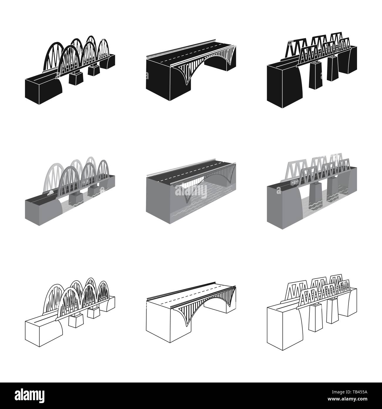 Vector design of connection and design symbol. Set of connection and ...