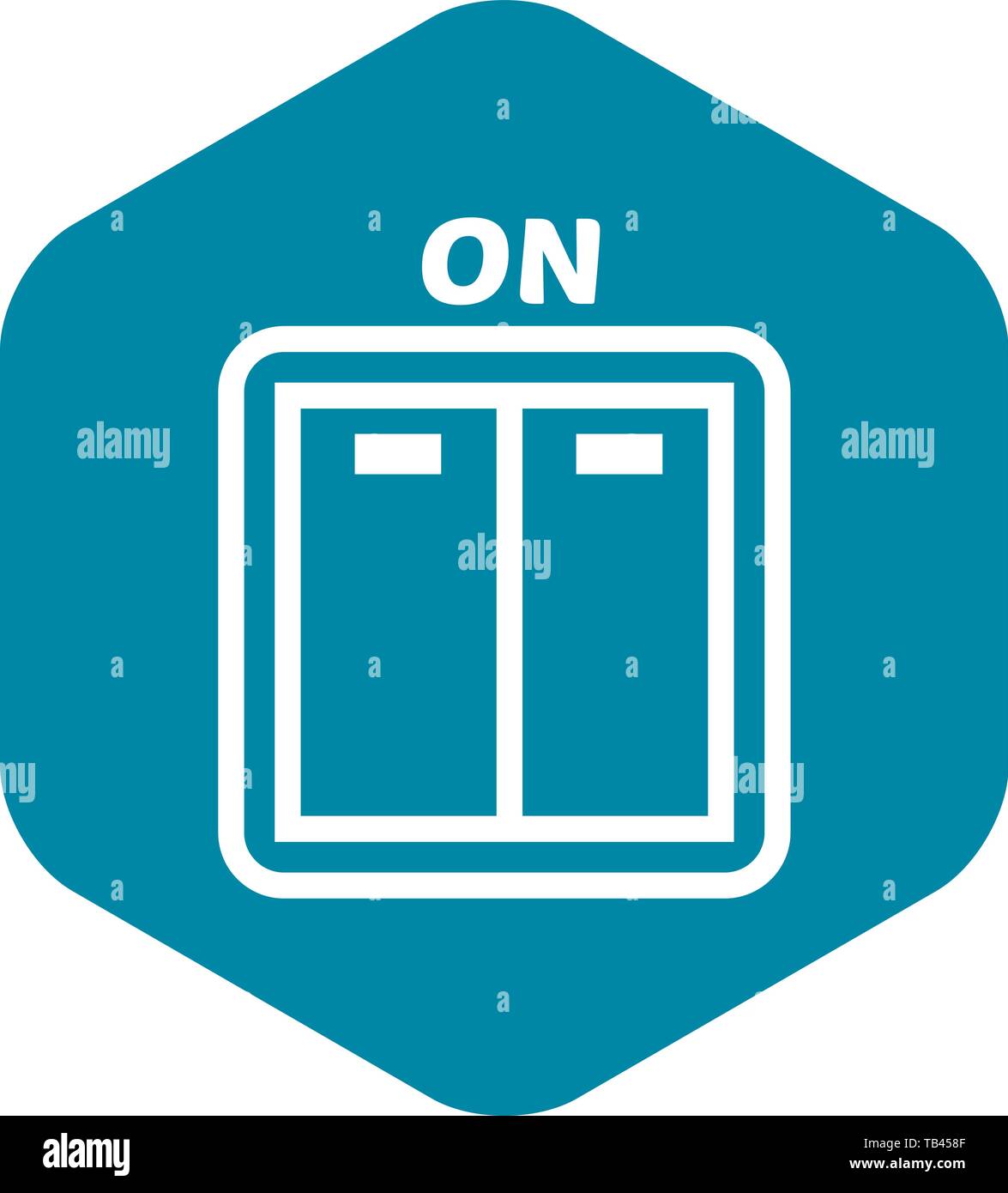 Light switch icon, simple style Stock Vector Image & Art - Alamy