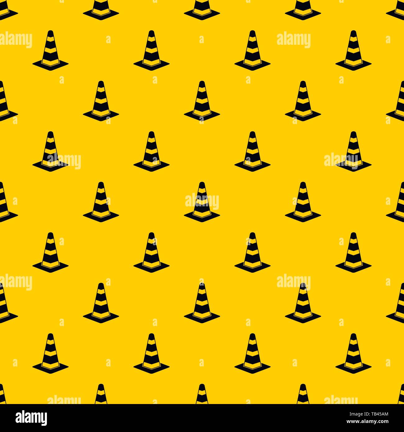 Traffic cone pattern vector Stock Vector Image & Art - Alamy