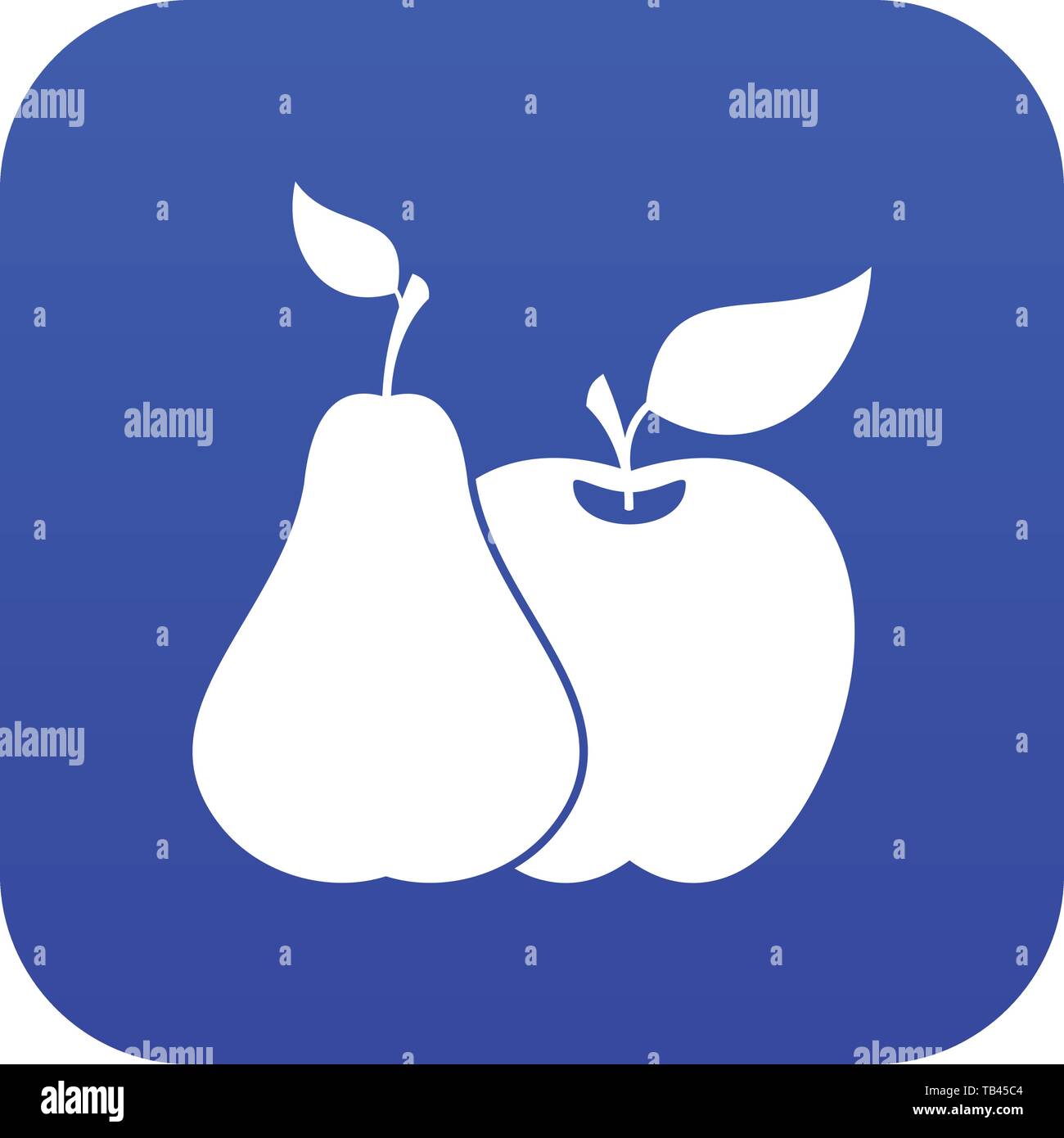 Isolated digital illustration pear Stock Vector Images - Alamy