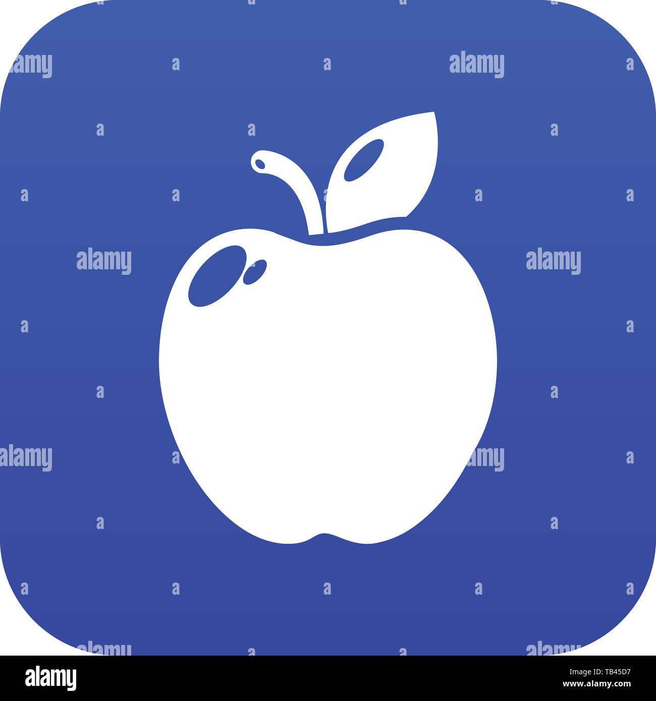 Apple icon blue vector Stock Vector Image & Art - Alamy